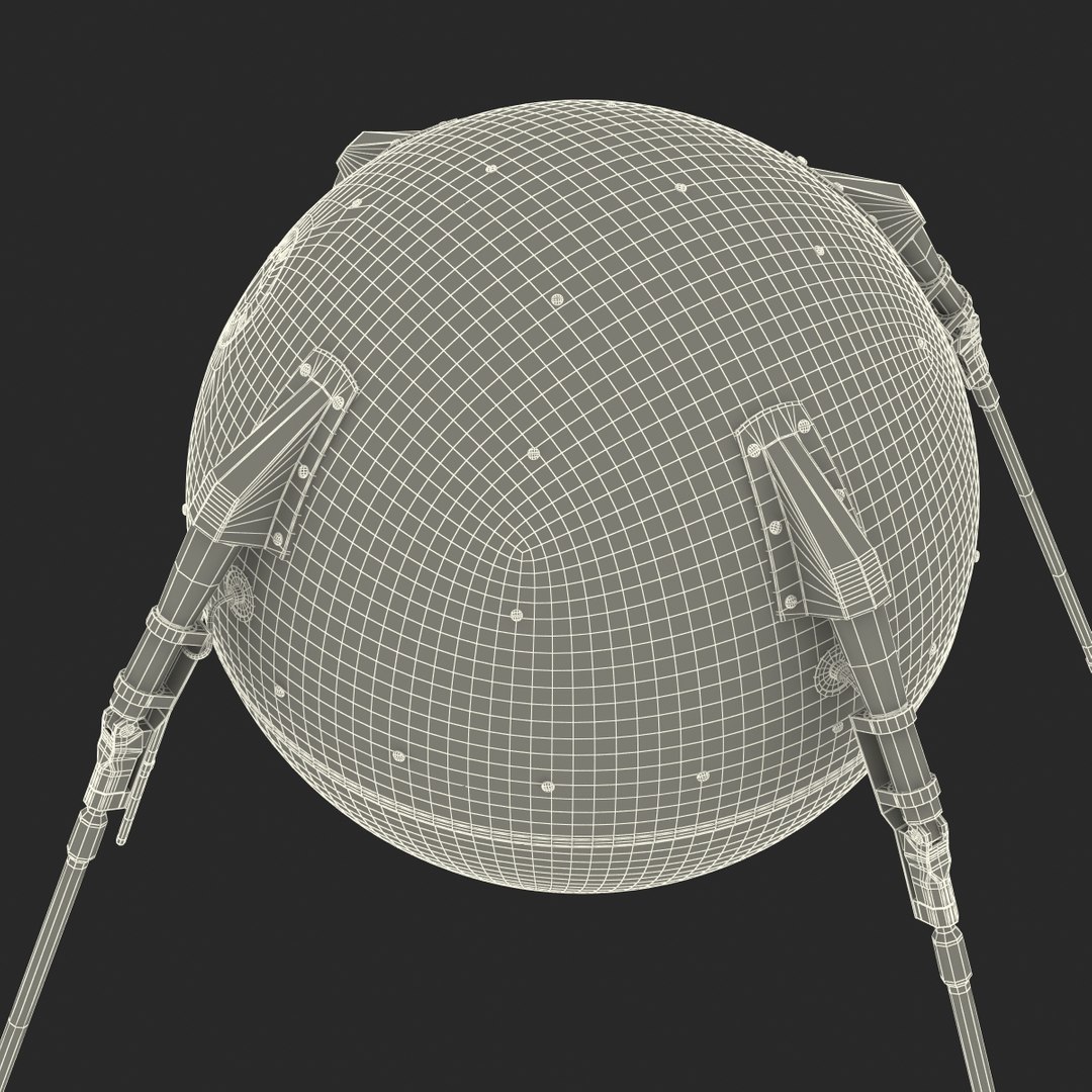 3d Model Sputnik 1