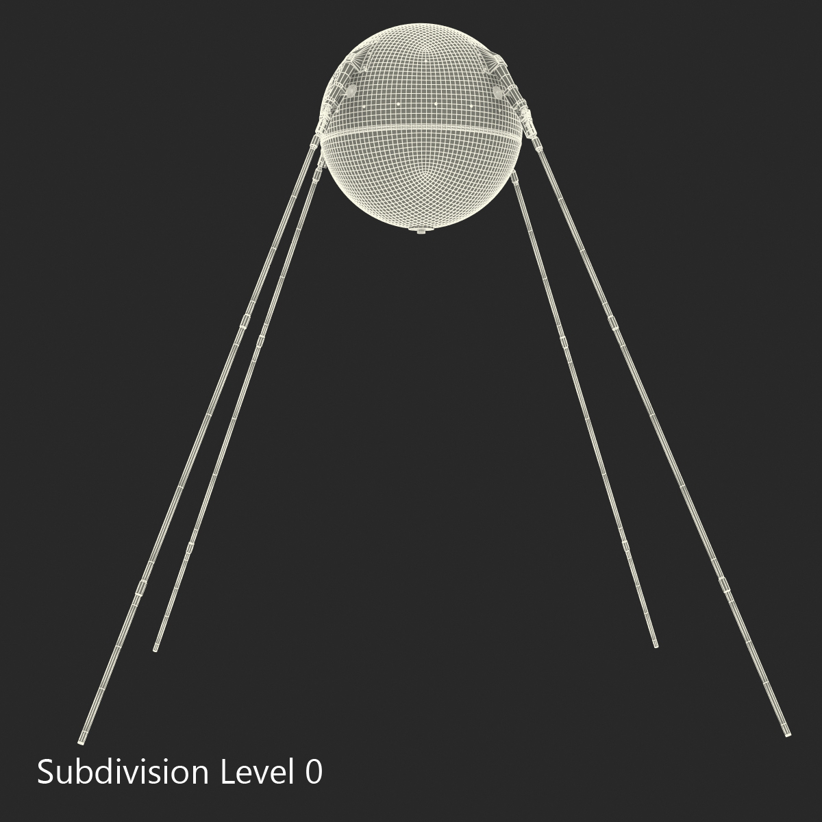 3d model sputnik 1