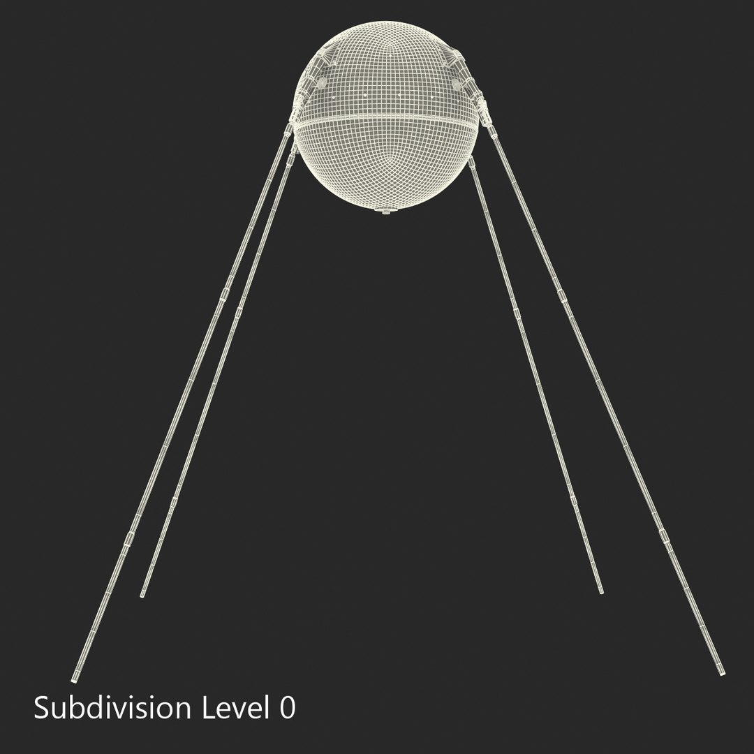 3d Model Sputnik 1