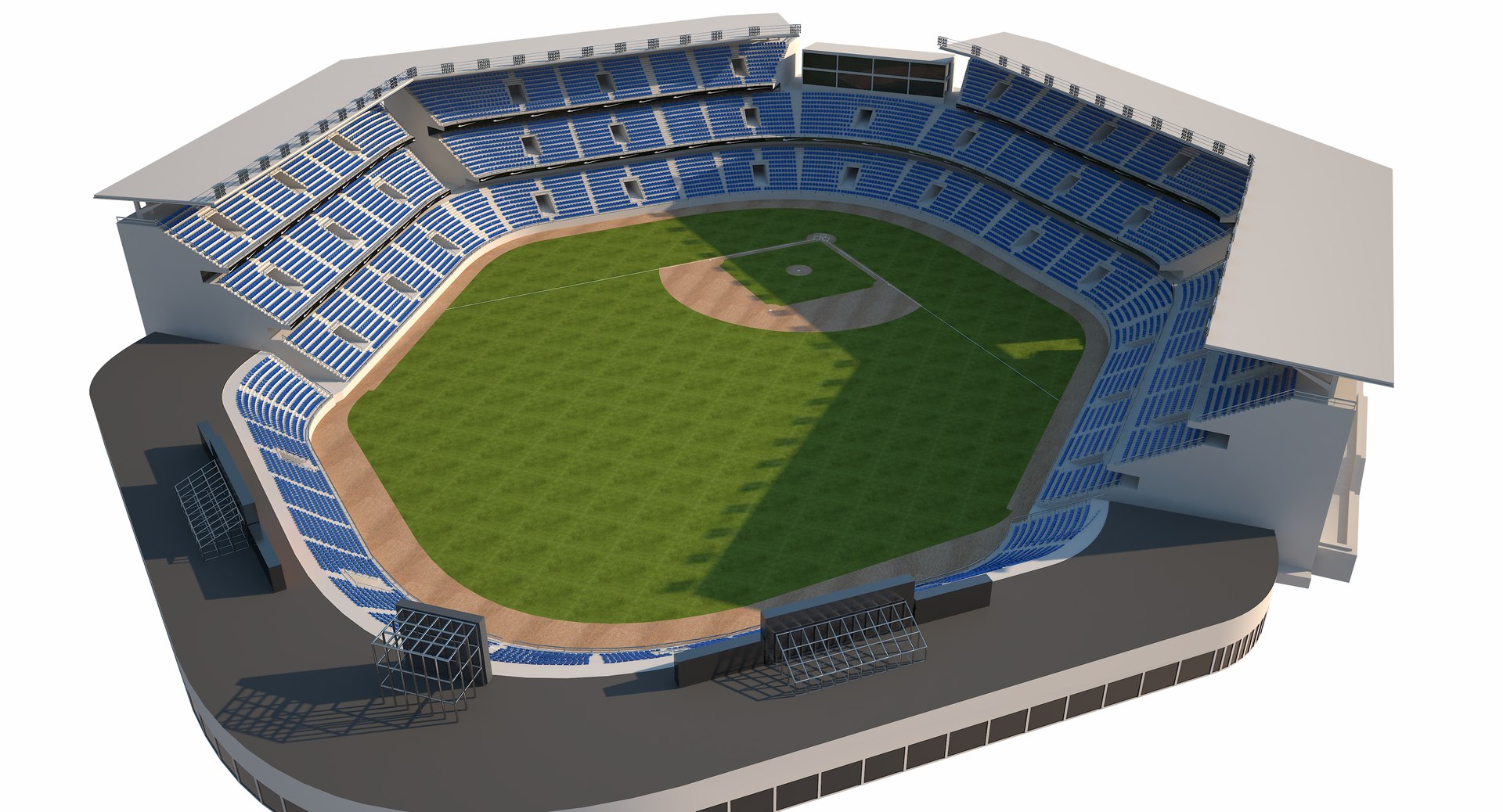 Baseball Stadium 3D Model - TurboSquid 1328320