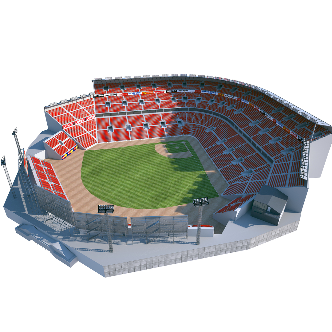 Baseball stadium 3D model - TurboSquid 1328320