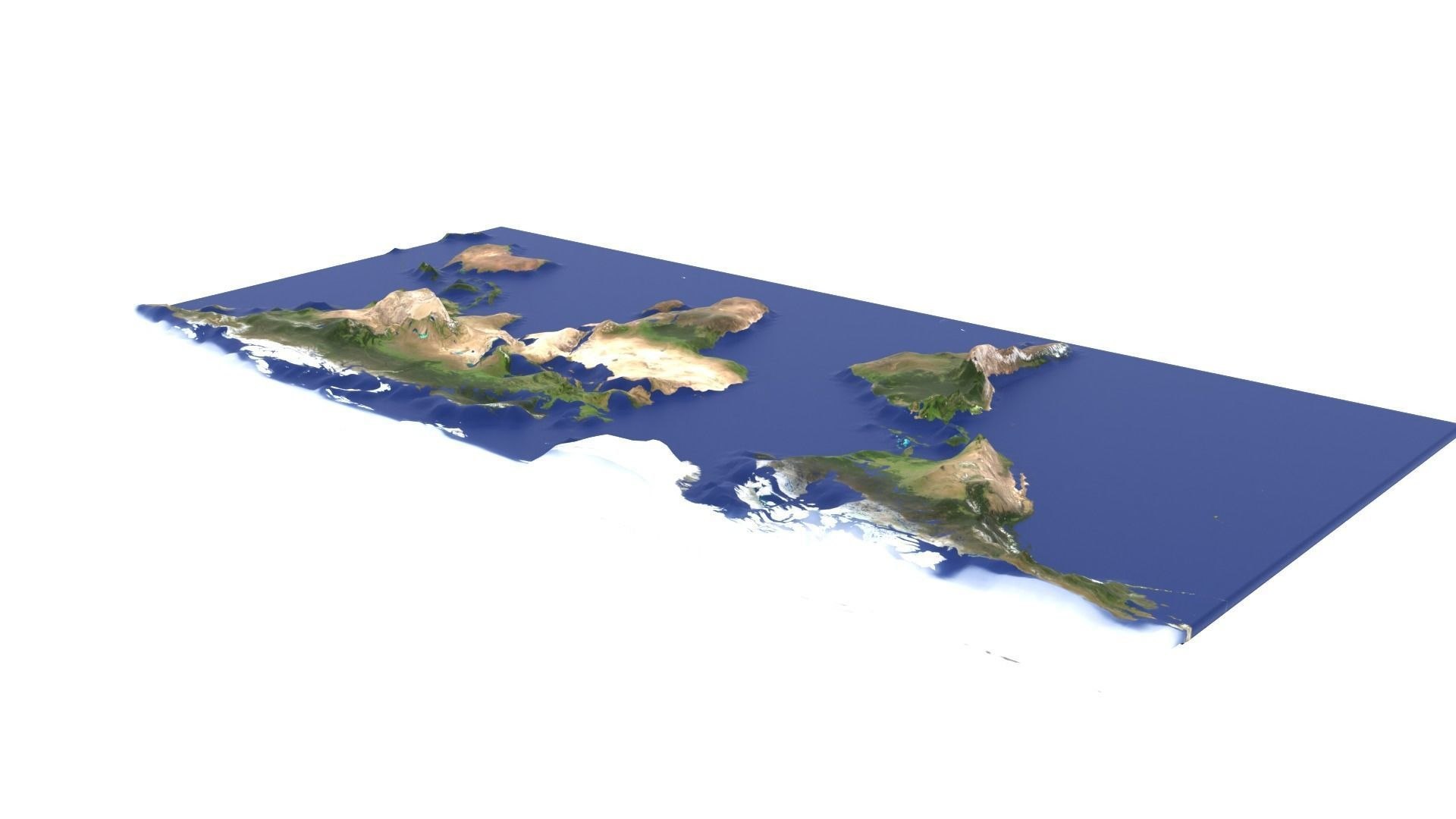 World Map 3D Model - TurboSquid 1971614