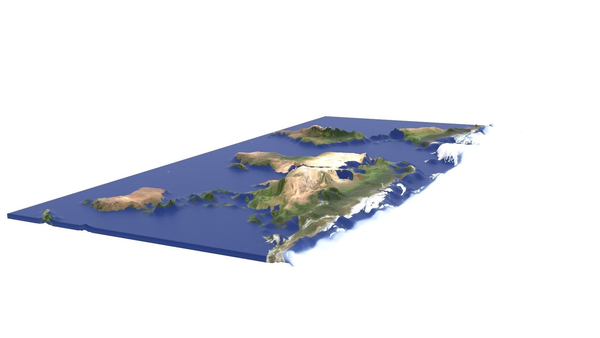 World Map 3D Model - TurboSquid 1971614