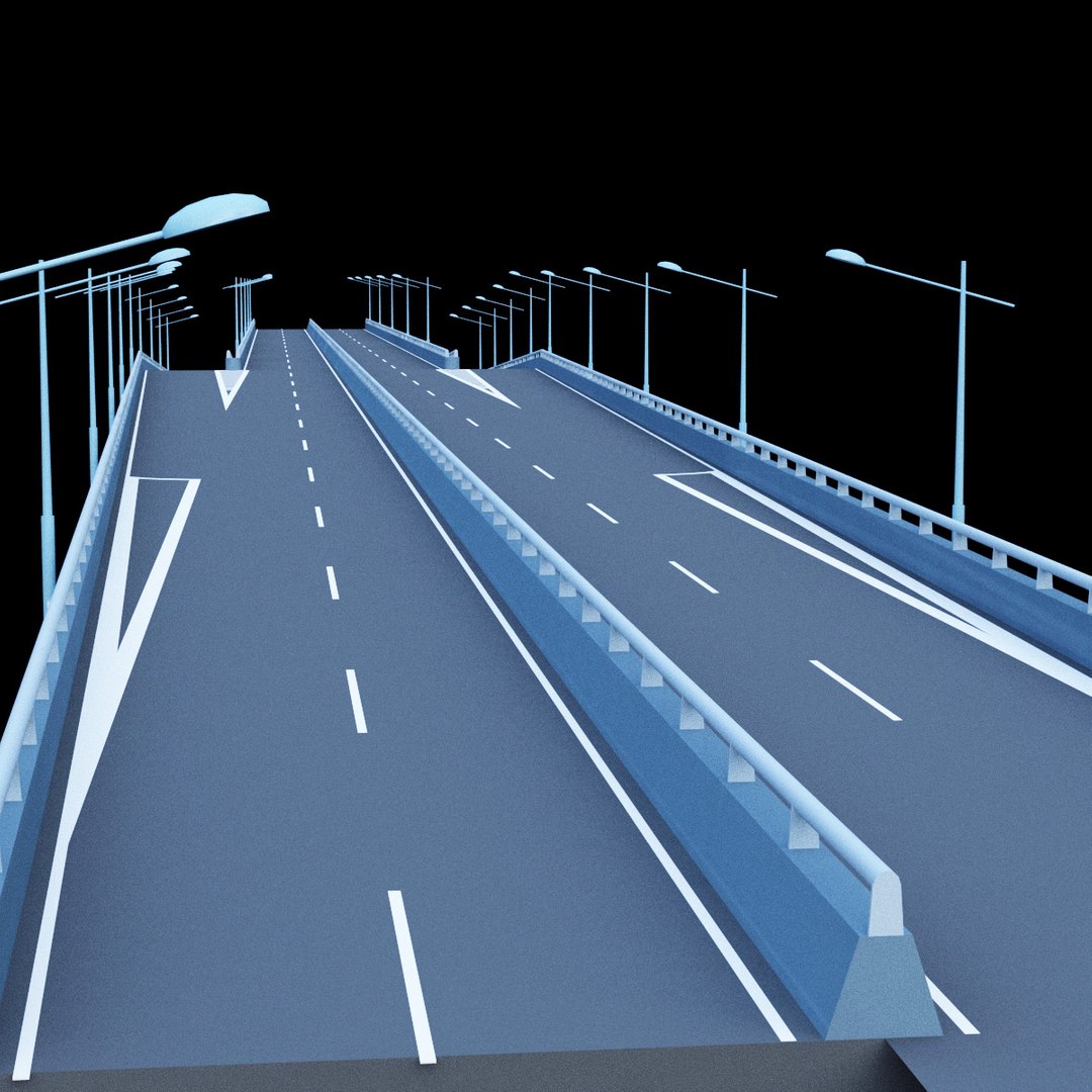 Highway 3D Model - TurboSquid 1407889