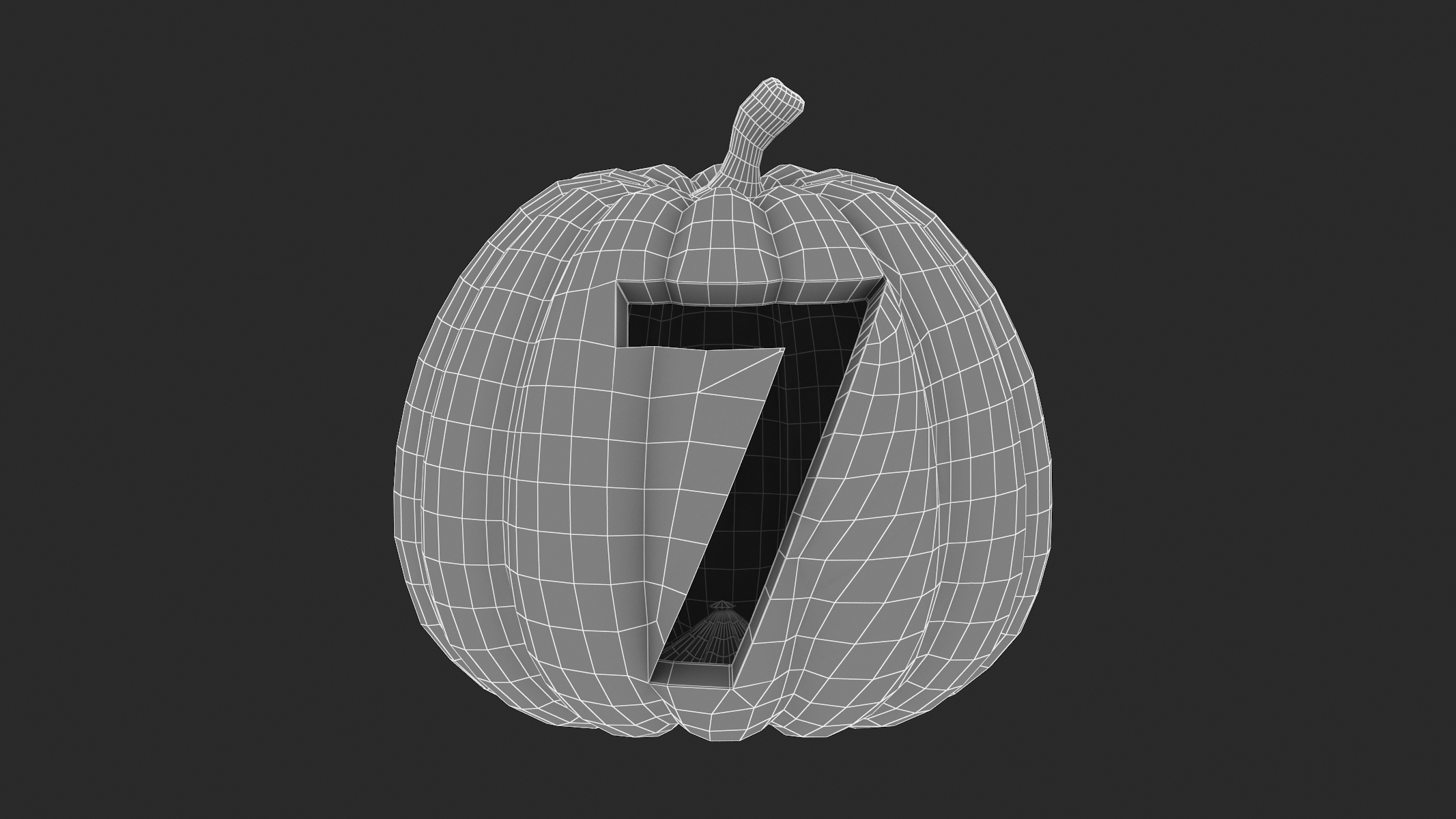 3D model halloween pumpkin number - TurboSquid 1626900