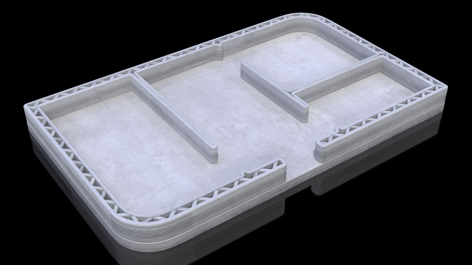 3D Model Incomplete 3D Printed House Module - TurboSquid 2236699