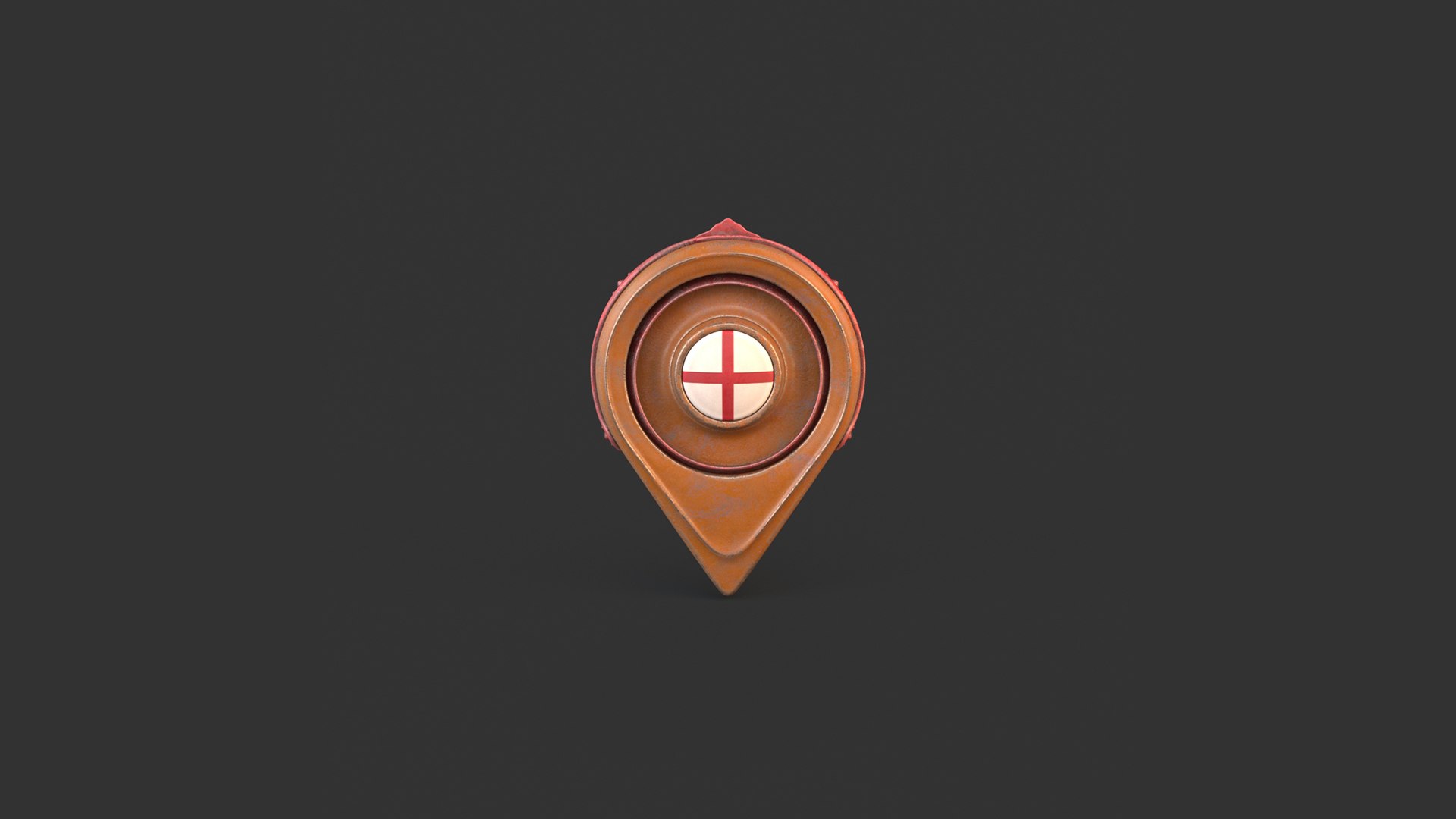 3D England Flag Icon Model - TurboSquid 2063107