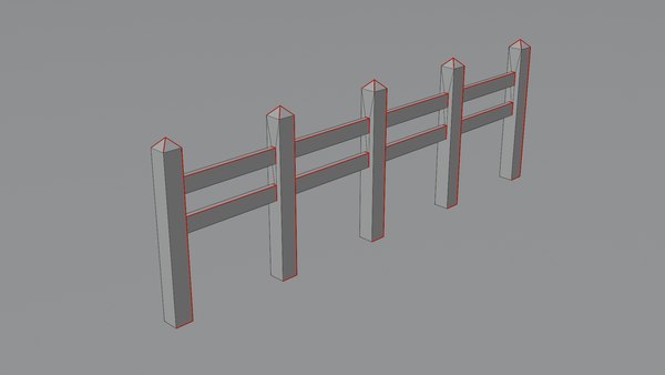 3D Wooden farm fence with texture model - TurboSquid 1937112