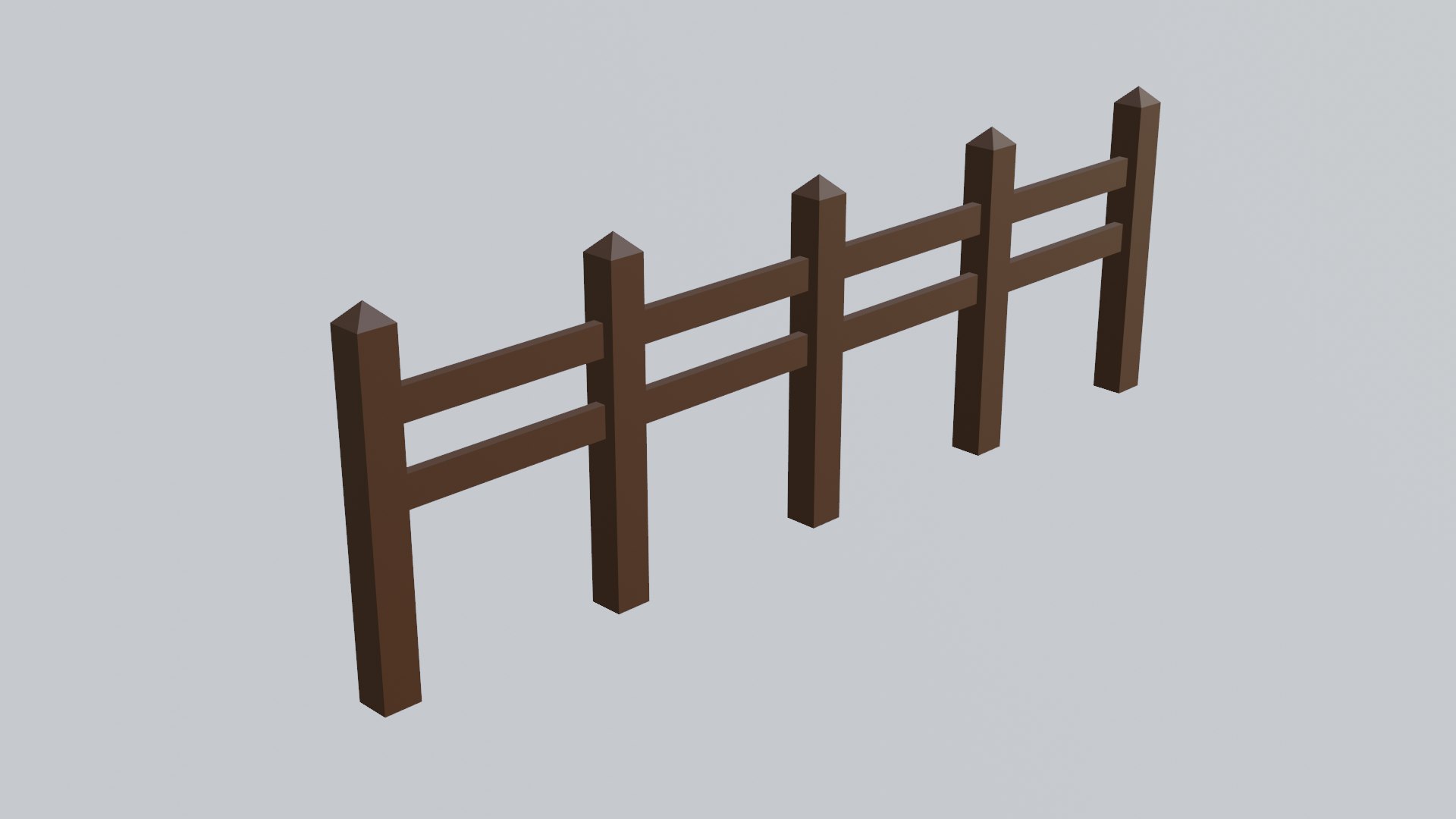 3D Wooden Farm Fence With Texture Model - TurboSquid 1937112