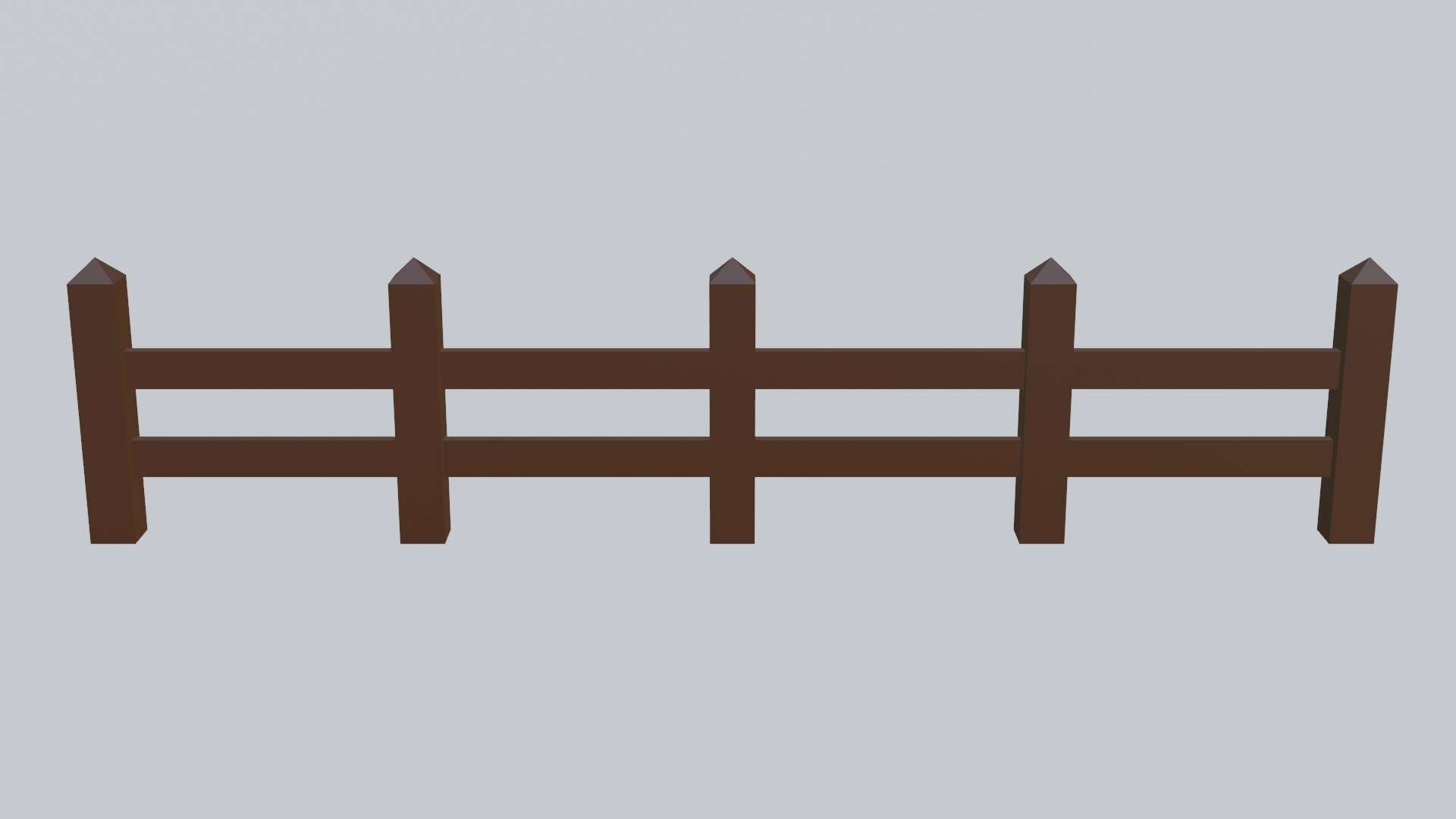 3D Wooden Farm Fence With Texture Model - TurboSquid 1937112