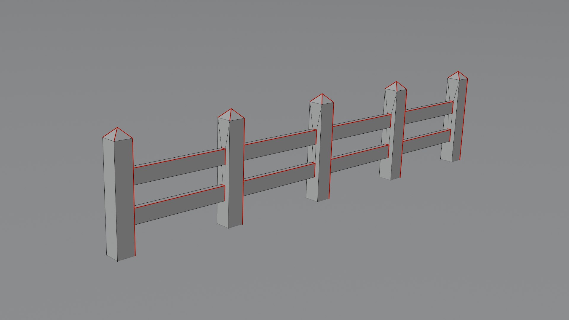 3D Wooden Farm Fence With Texture Model - TurboSquid 1937112