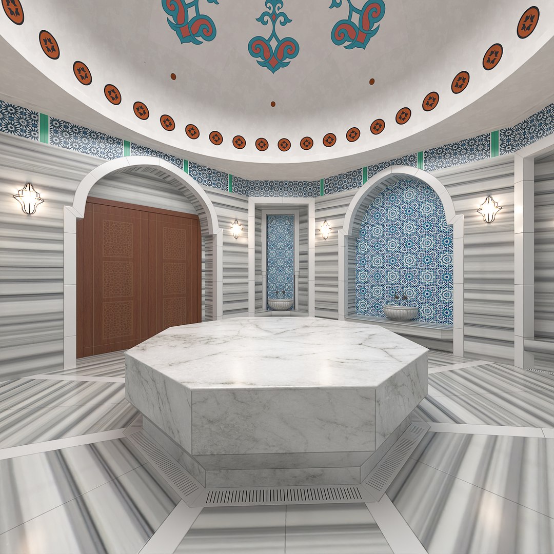 Turkish Bath Hamam Interior Model - TurboSquid 2413796