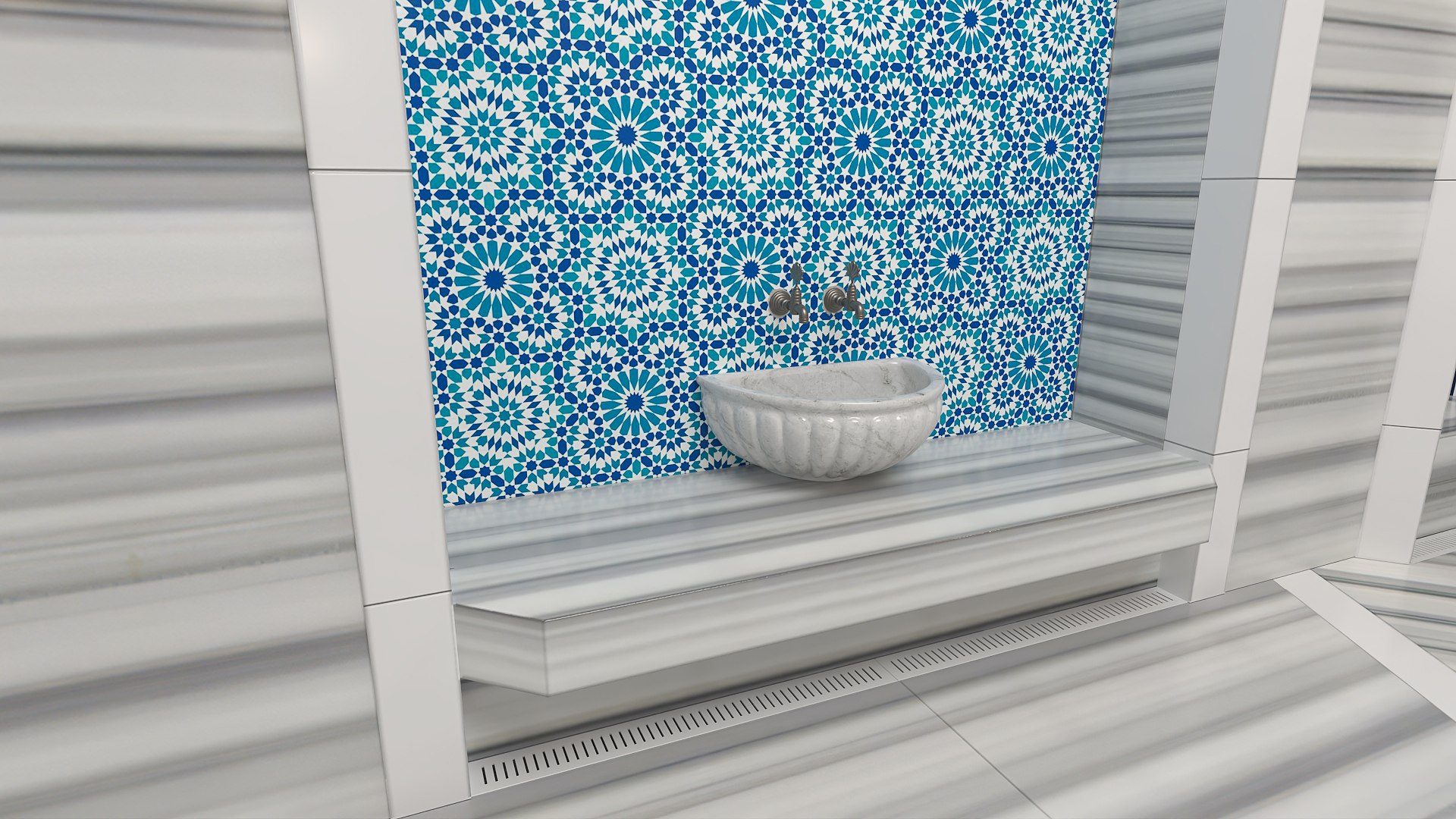 Turkish Bath Hamam Interior Model - TurboSquid 2413796