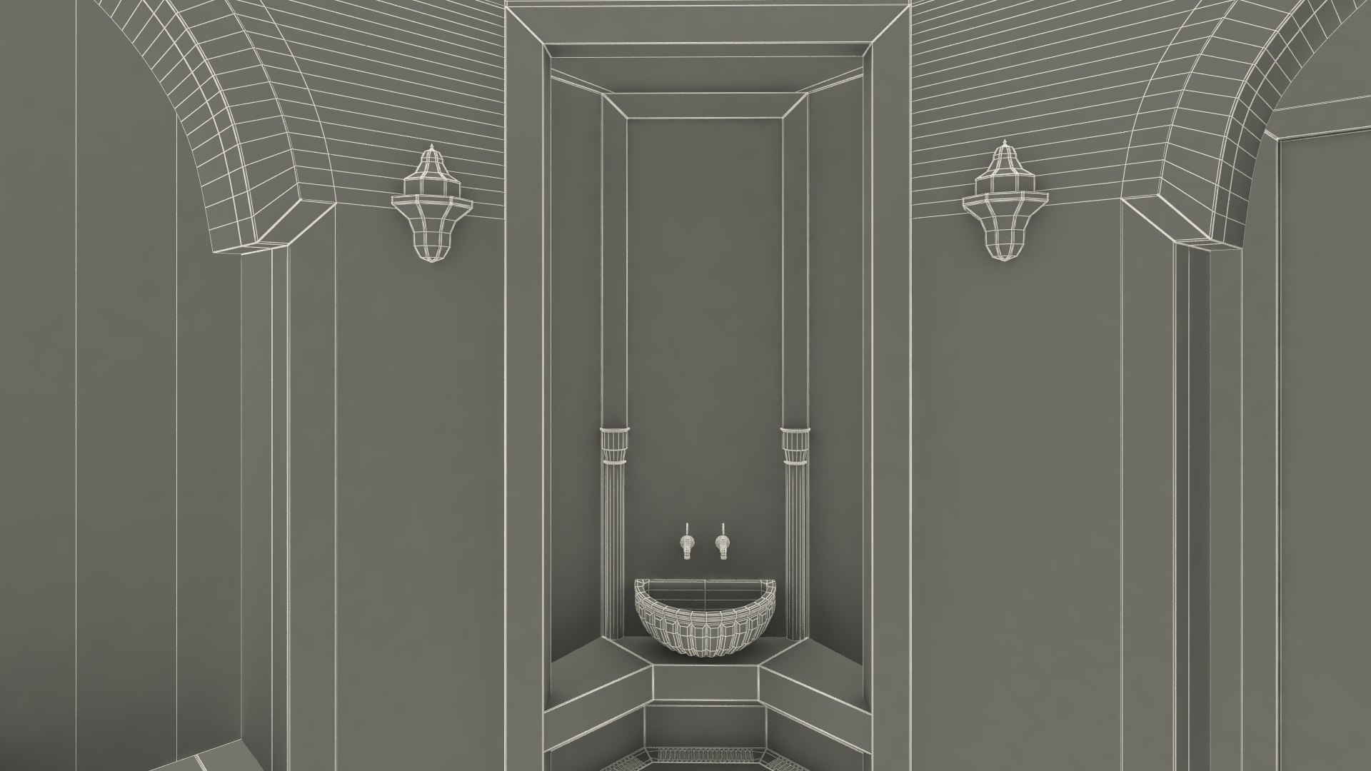 Turkish Bath Hamam Interior Model - TurboSquid 2413796