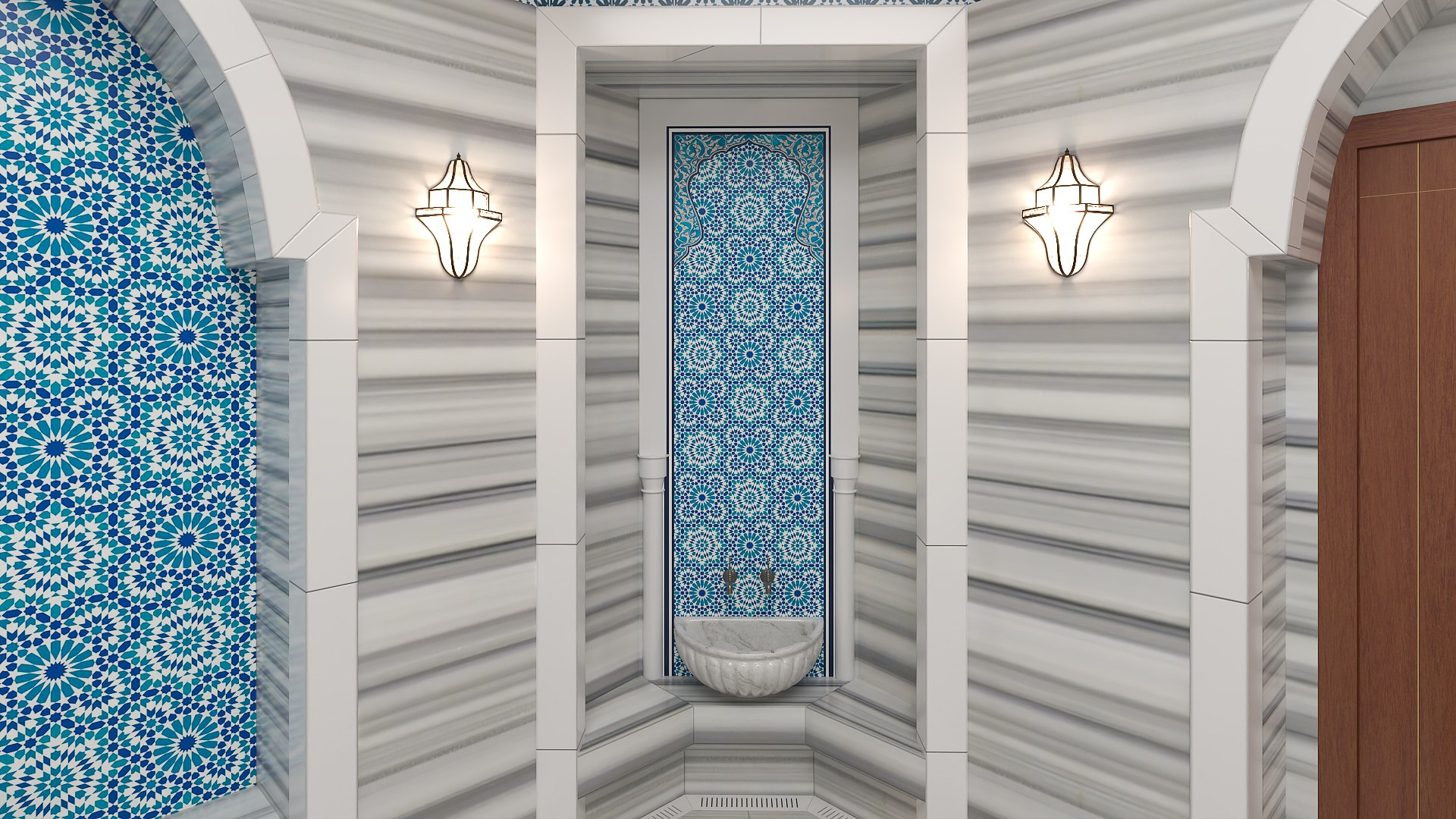 Turkish Bath Hamam Interior Model - TurboSquid 2413796