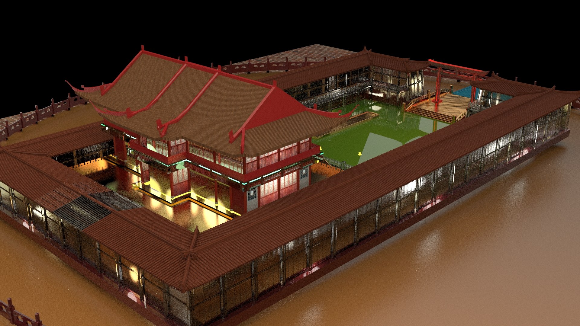 3D Chinese Ancient House Model - TurboSquid 2124628
