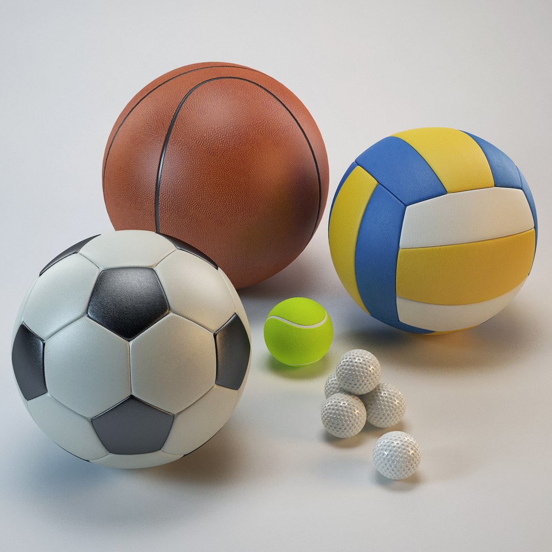 3d sport balls model
