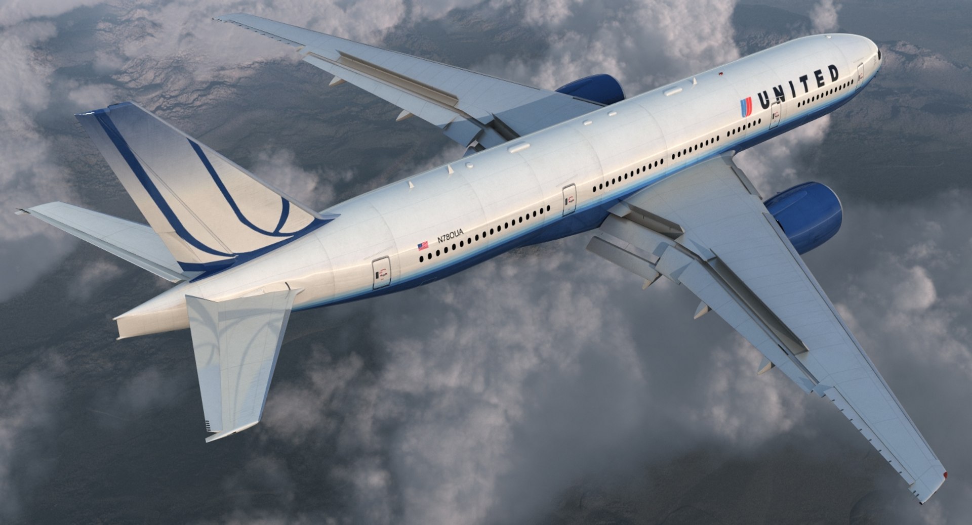 Boeing 777-200 United Airlines Max