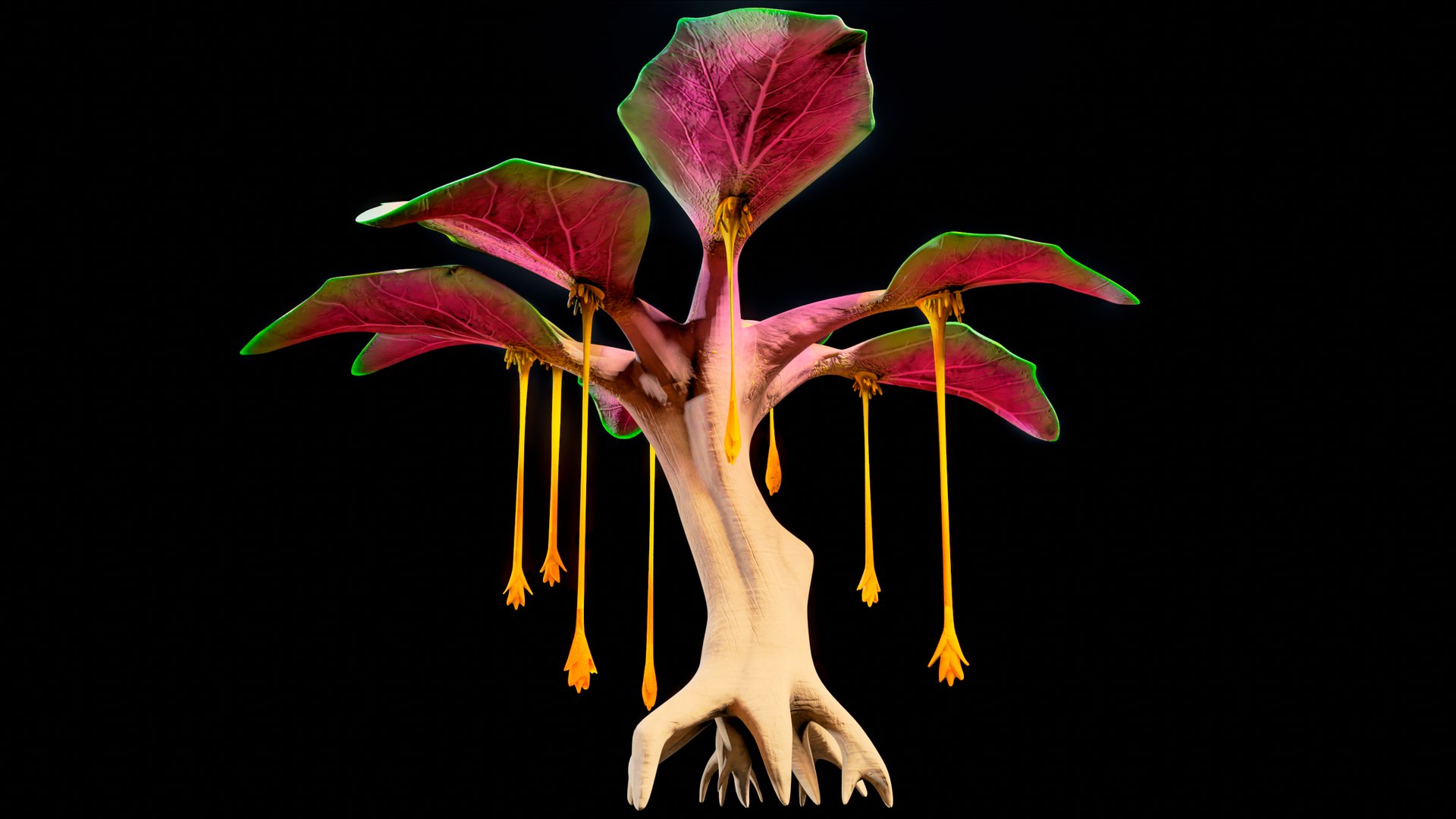 3D Alien Tropical Tree PBR - TurboSquid 2073882
