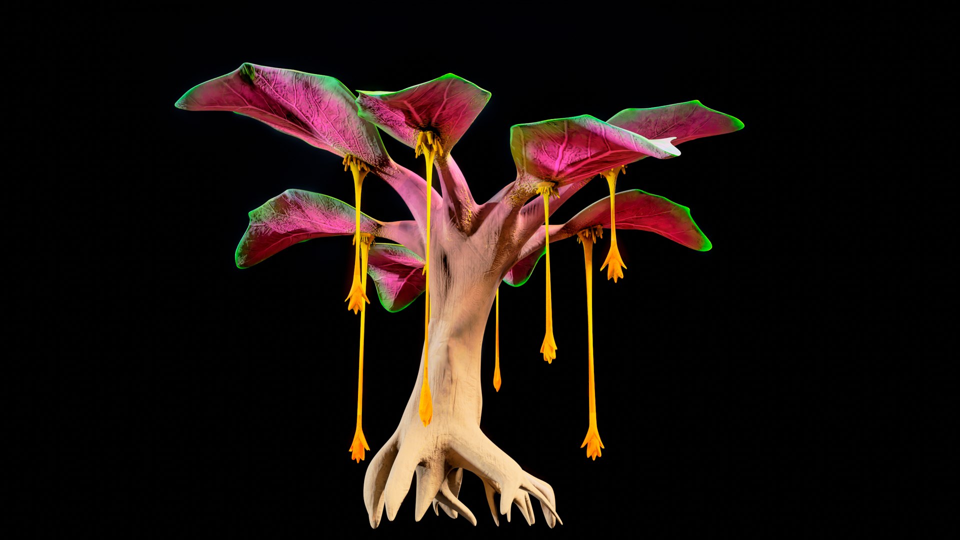 3D Alien Tropical Tree PBR - TurboSquid 2073882