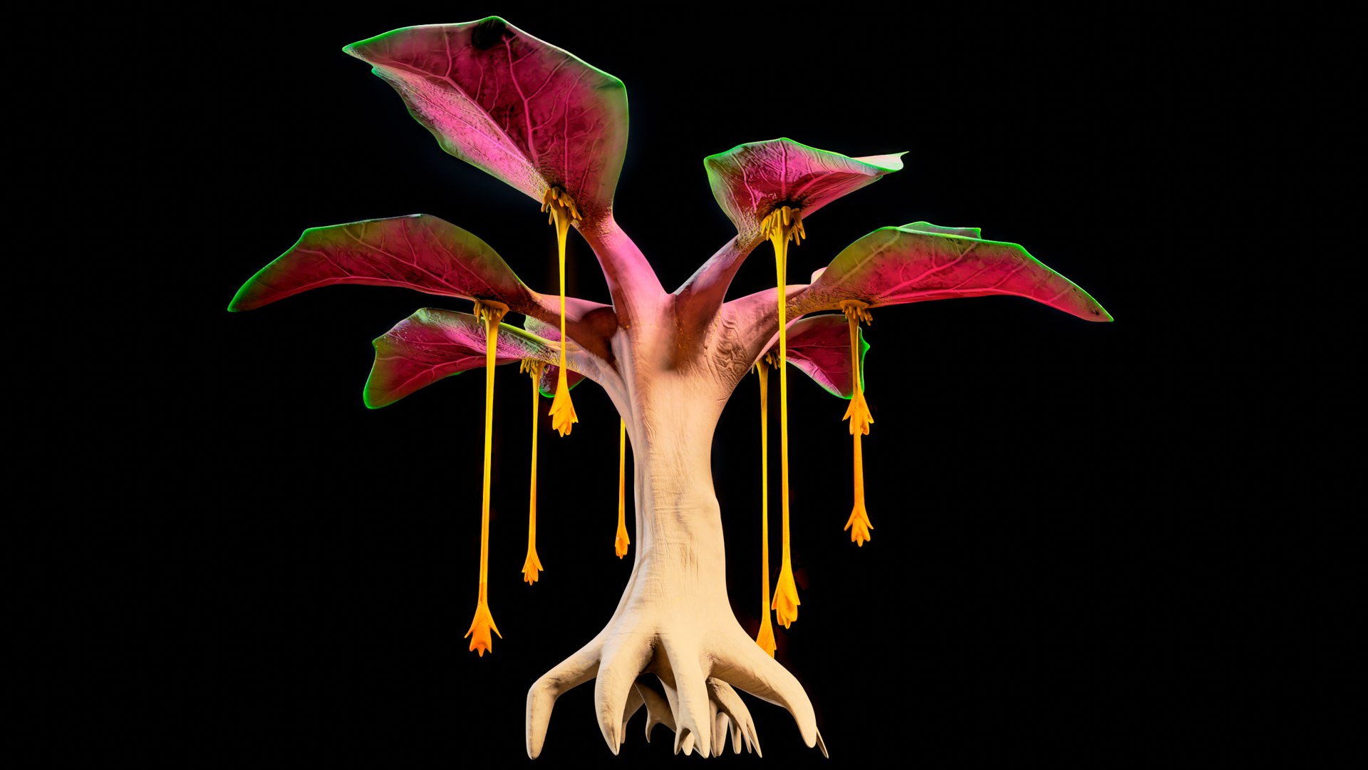 3D Alien Tropical Tree PBR - TurboSquid 2073882