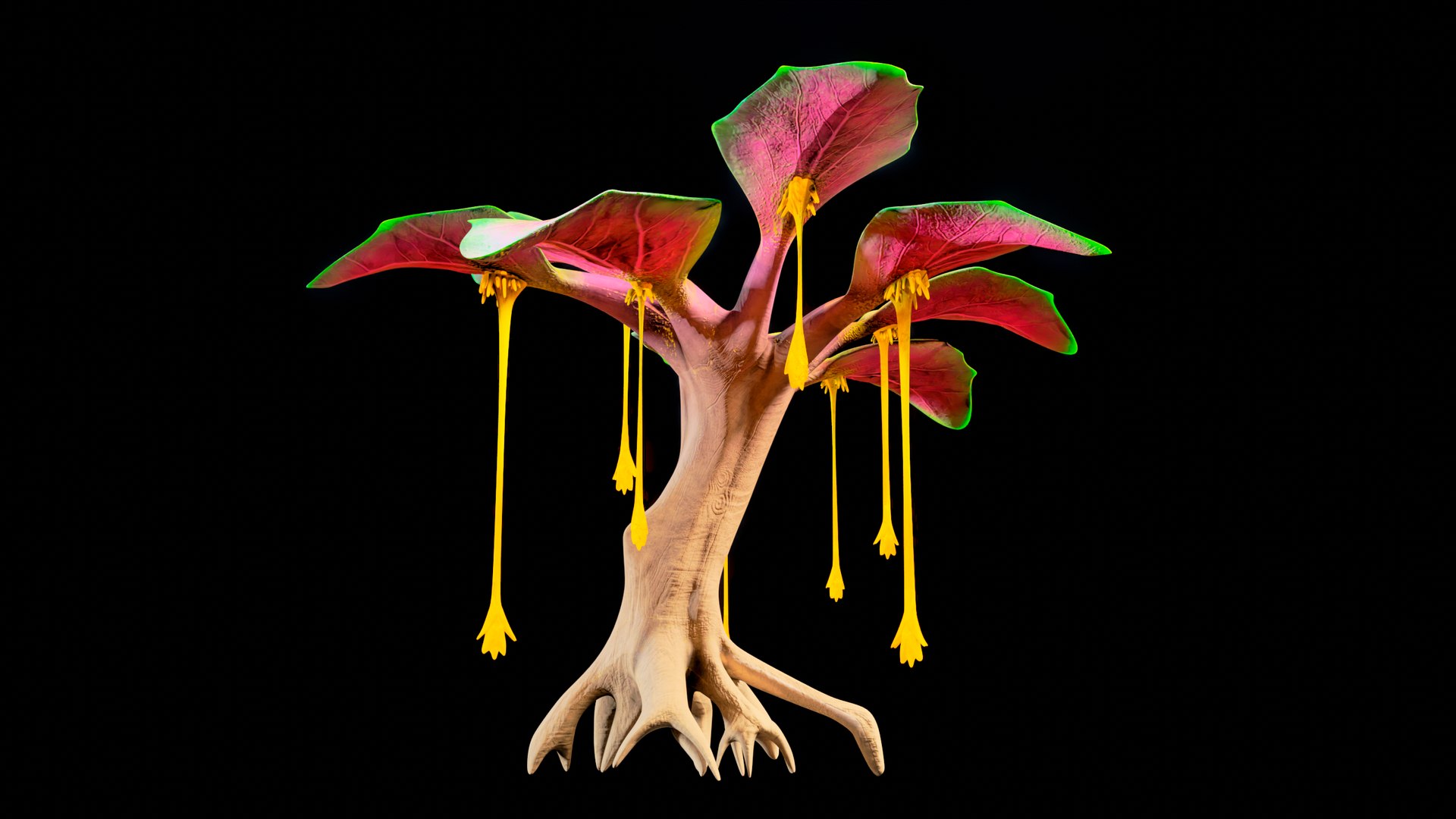 3D Alien Tropical Tree PBR - TurboSquid 2073882