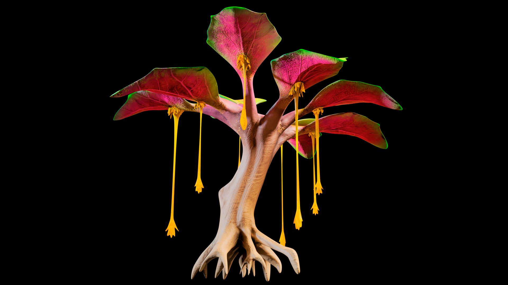3D Alien Tropical Tree PBR - TurboSquid 2073882