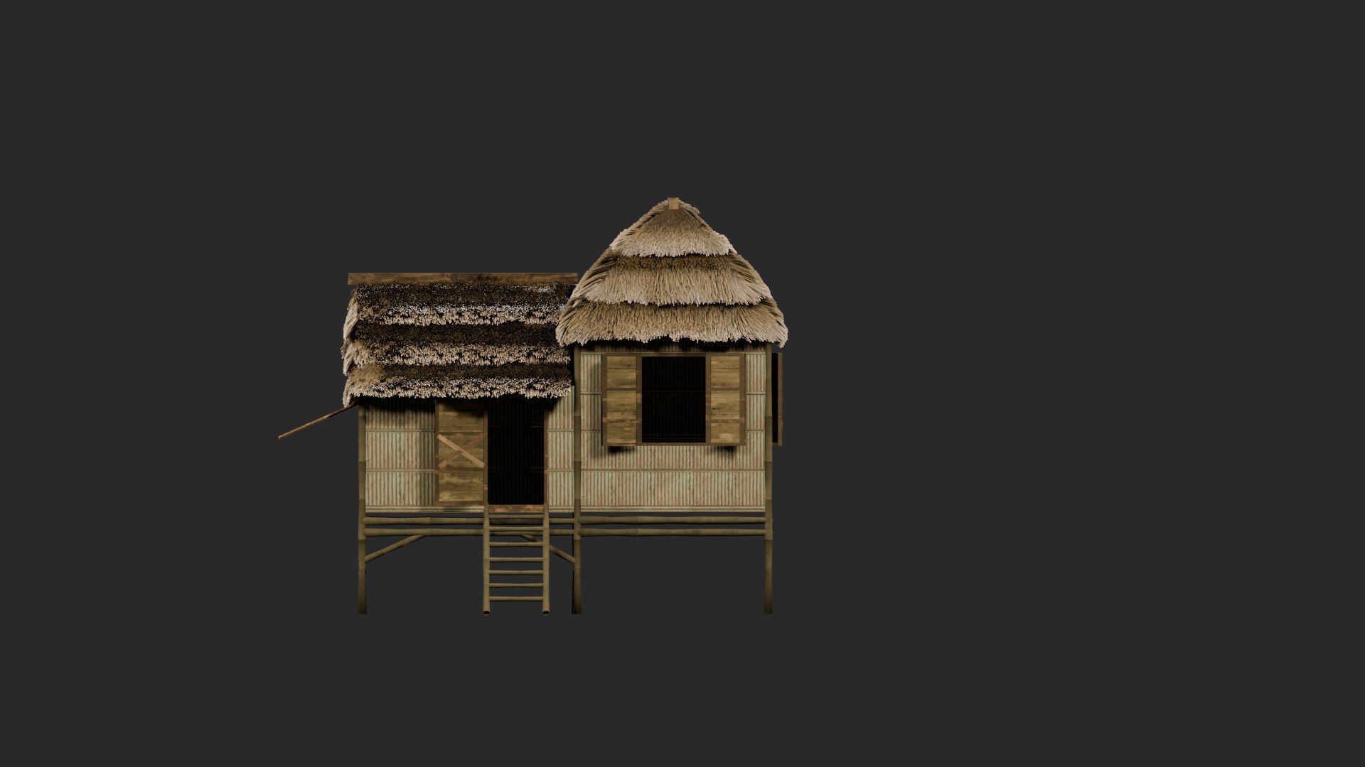 Bahay Kubo Thatched House Model 1 3D - TurboSquid 2264300