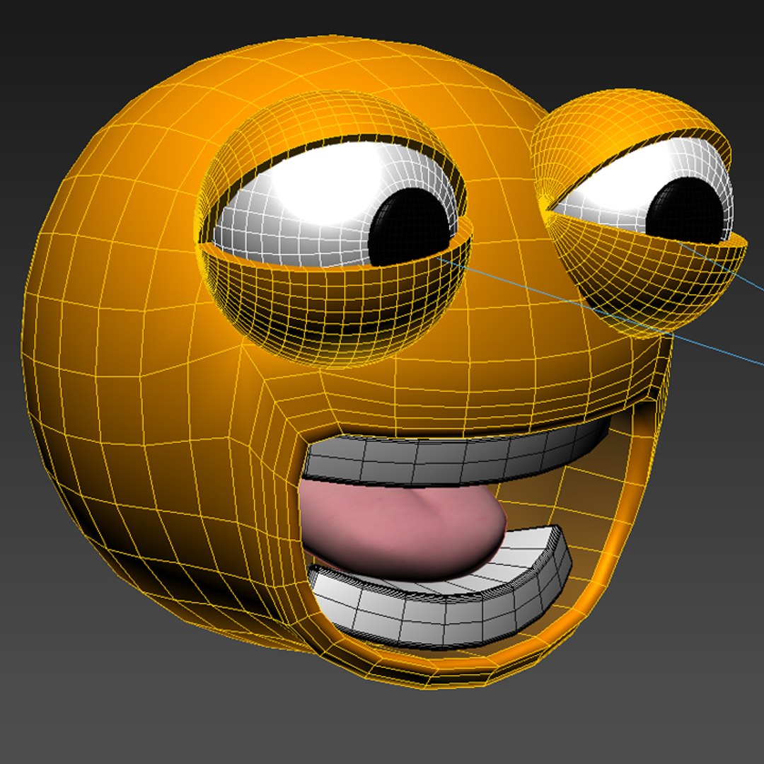 Emoticons Rigged Smiley Faces 3d Max