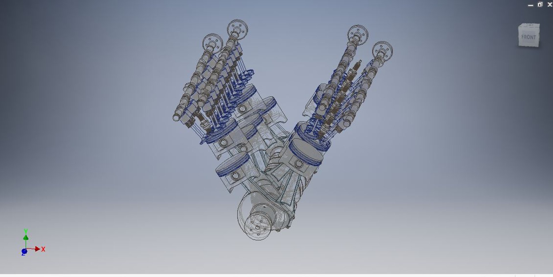 V12 Engine Piston Crankshaft 3D Model - TurboSquid 1317490