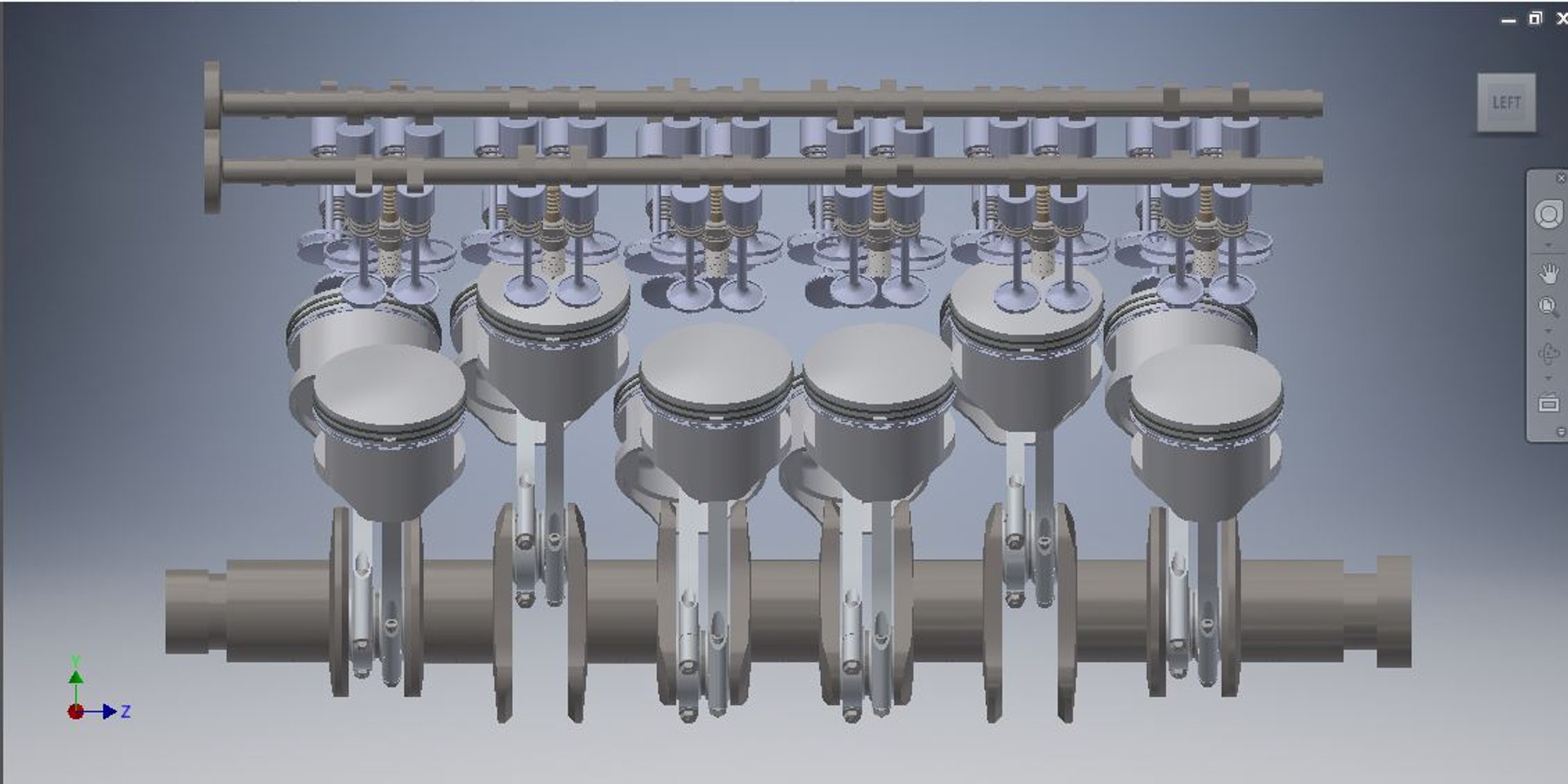 V12 Engine Piston Crankshaft 3D Model - TurboSquid 1317490