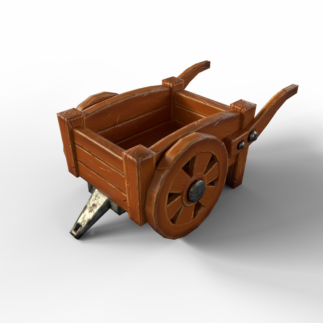 3D Model Cartoon Cart Polys - TurboSquid 1585226
