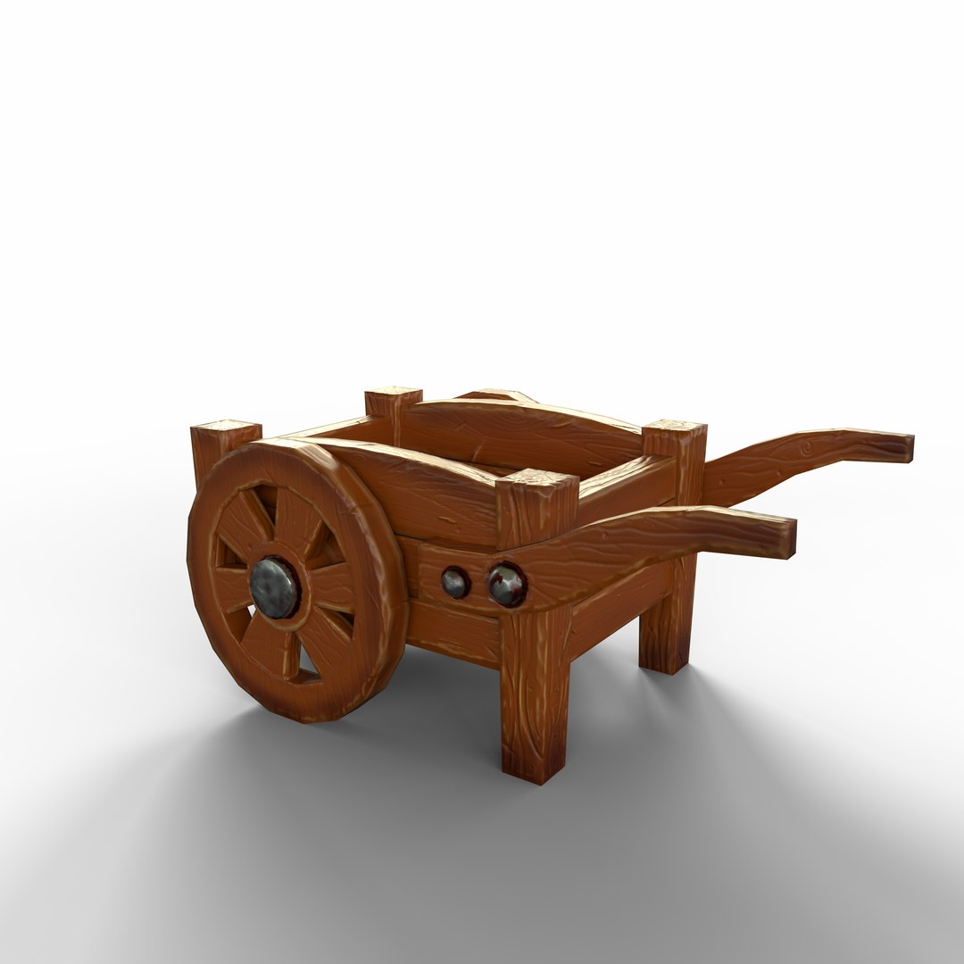 3D Model Cartoon Cart Polys - TurboSquid 1585226