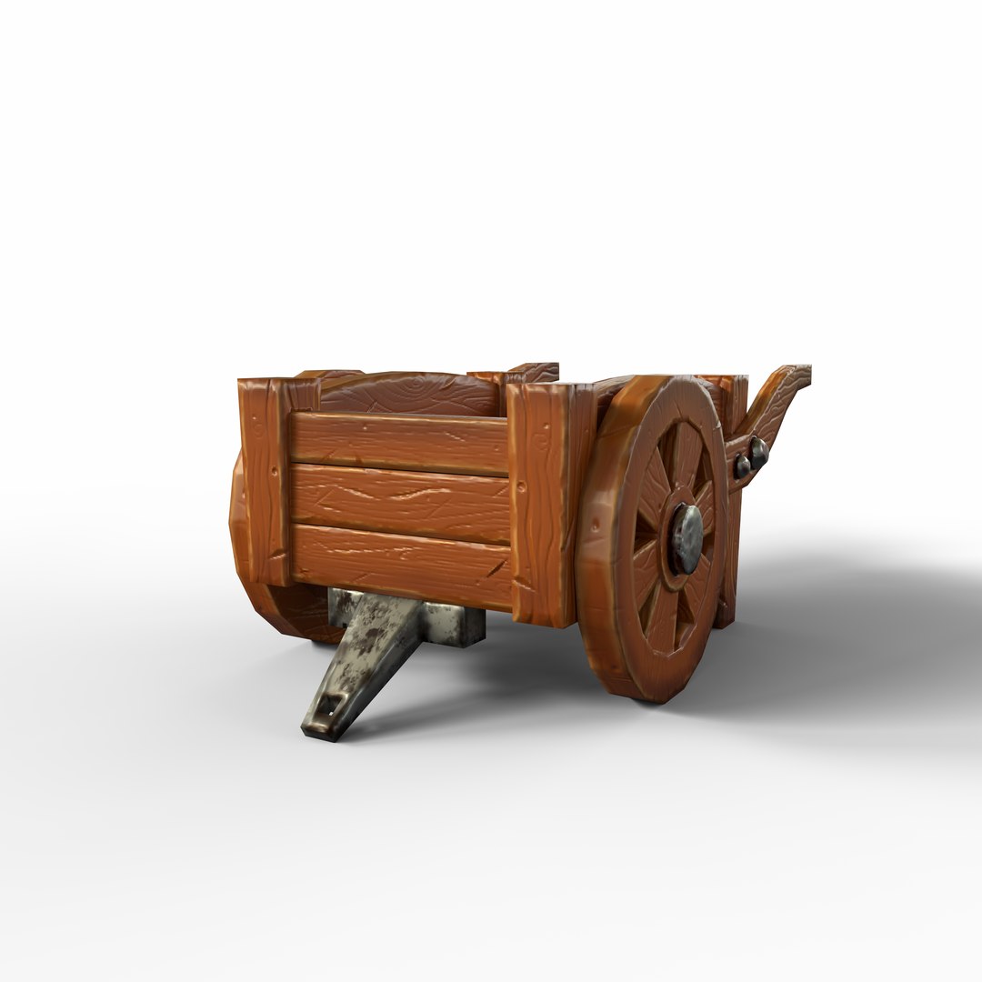 3D Model Cartoon Cart Polys - TurboSquid 1585226