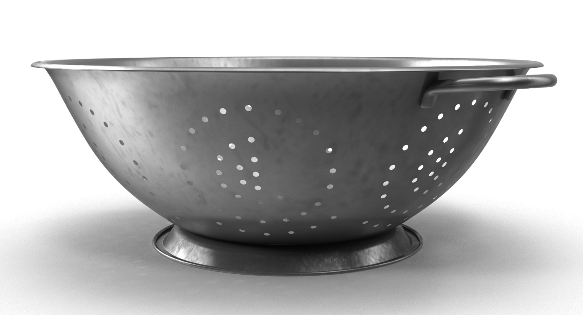 3D Colander Stainless Steel Model - TurboSquid 1279356