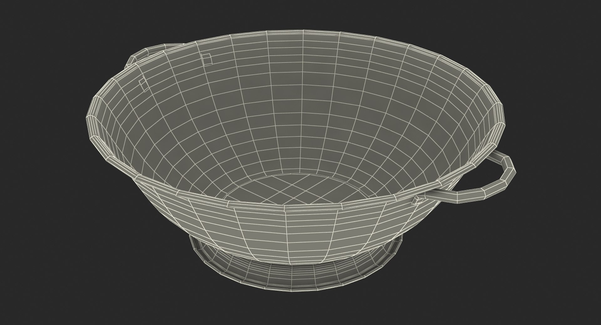 3D Colander Stainless Steel Model - TurboSquid 1279356