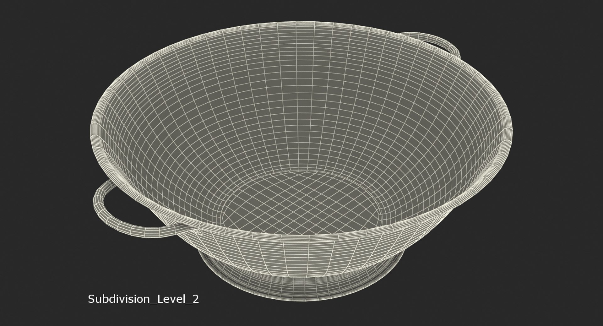 3D Colander Stainless Steel Model - TurboSquid 1279356