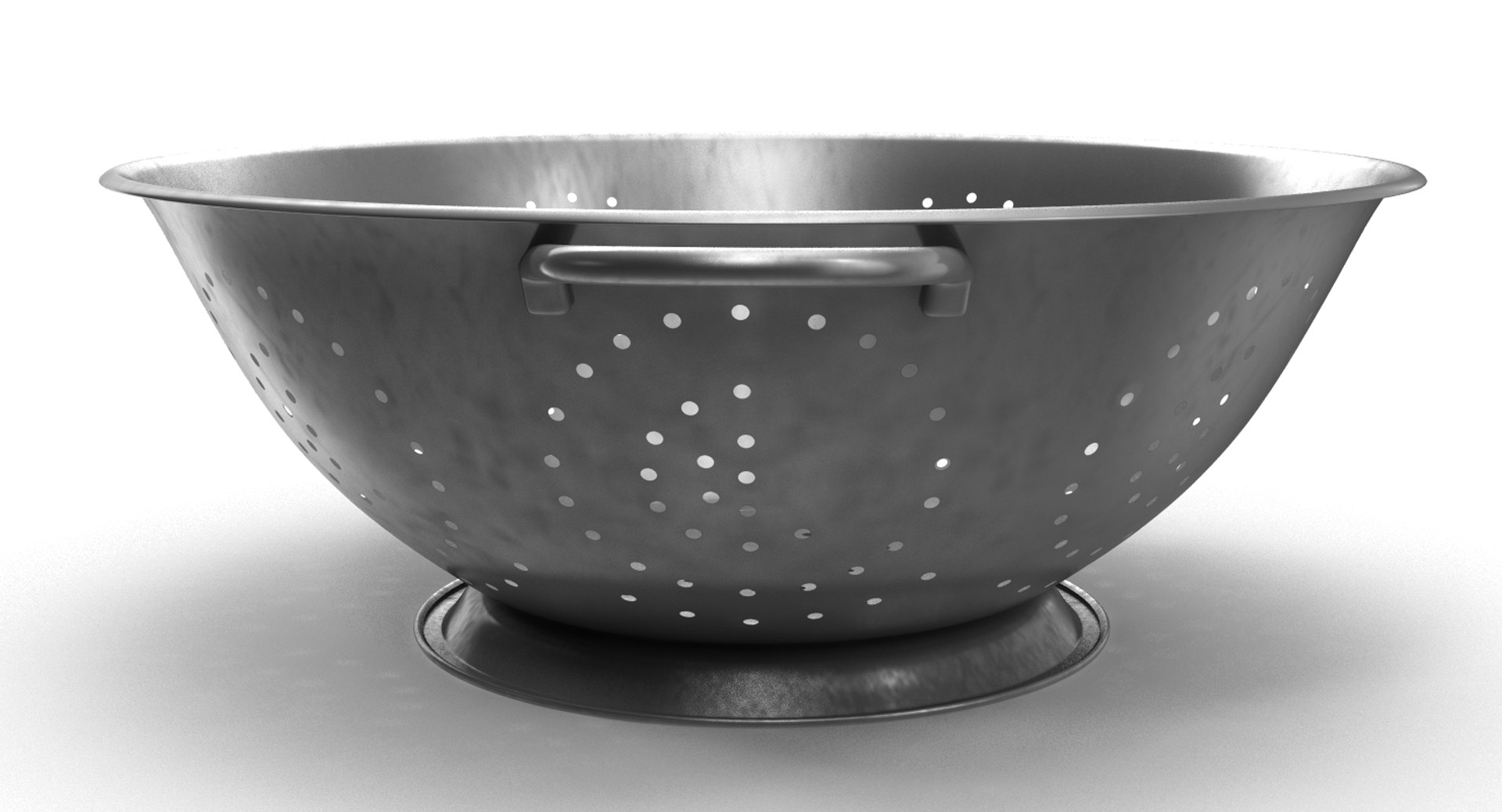 3D Colander Stainless Steel Model - TurboSquid 1279356
