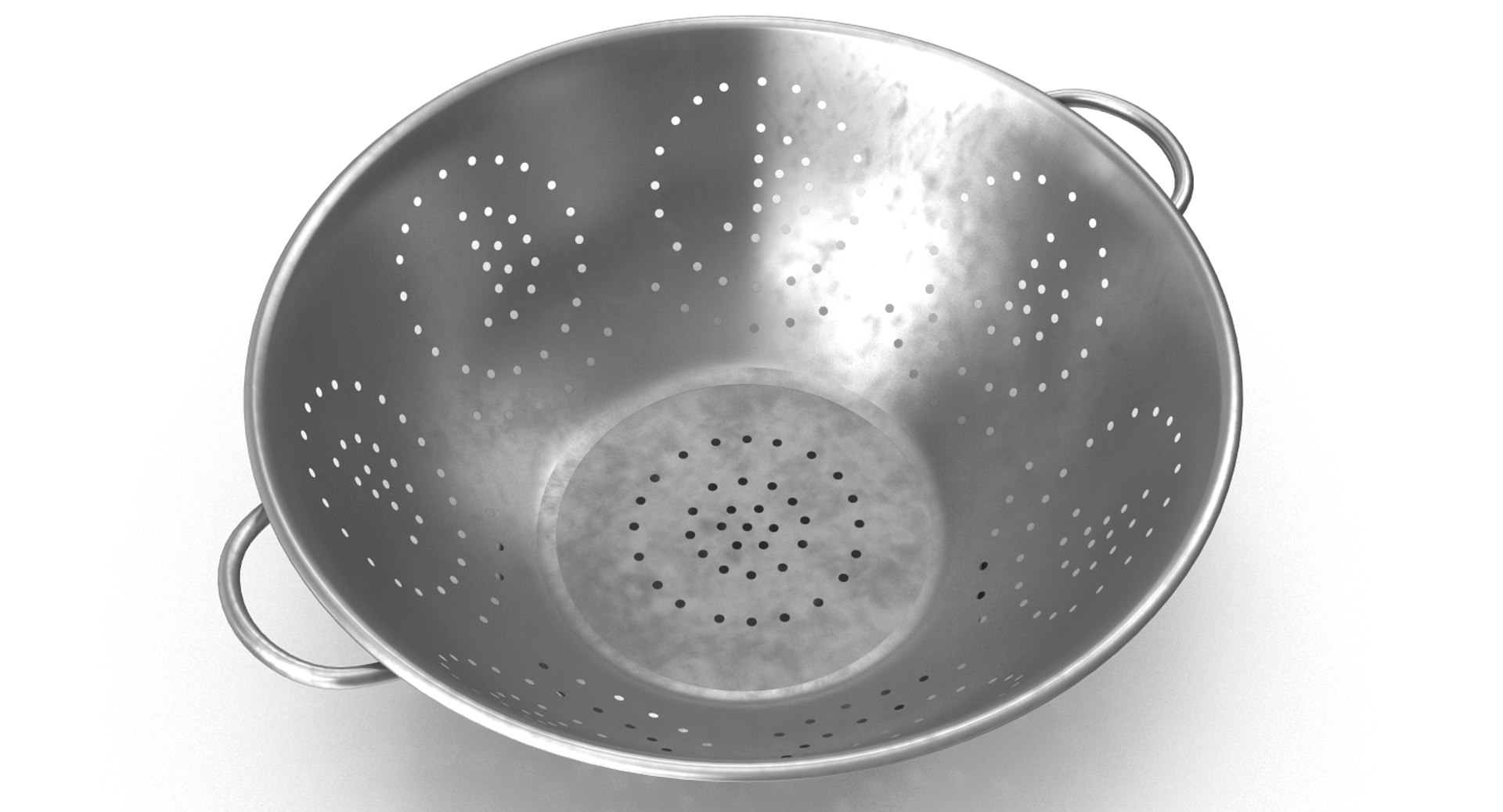 3D Colander Stainless Steel Model - TurboSquid 1279356