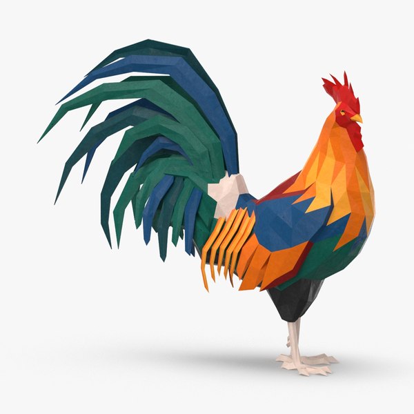 3D model rooster---standing - TurboSquid 1223949