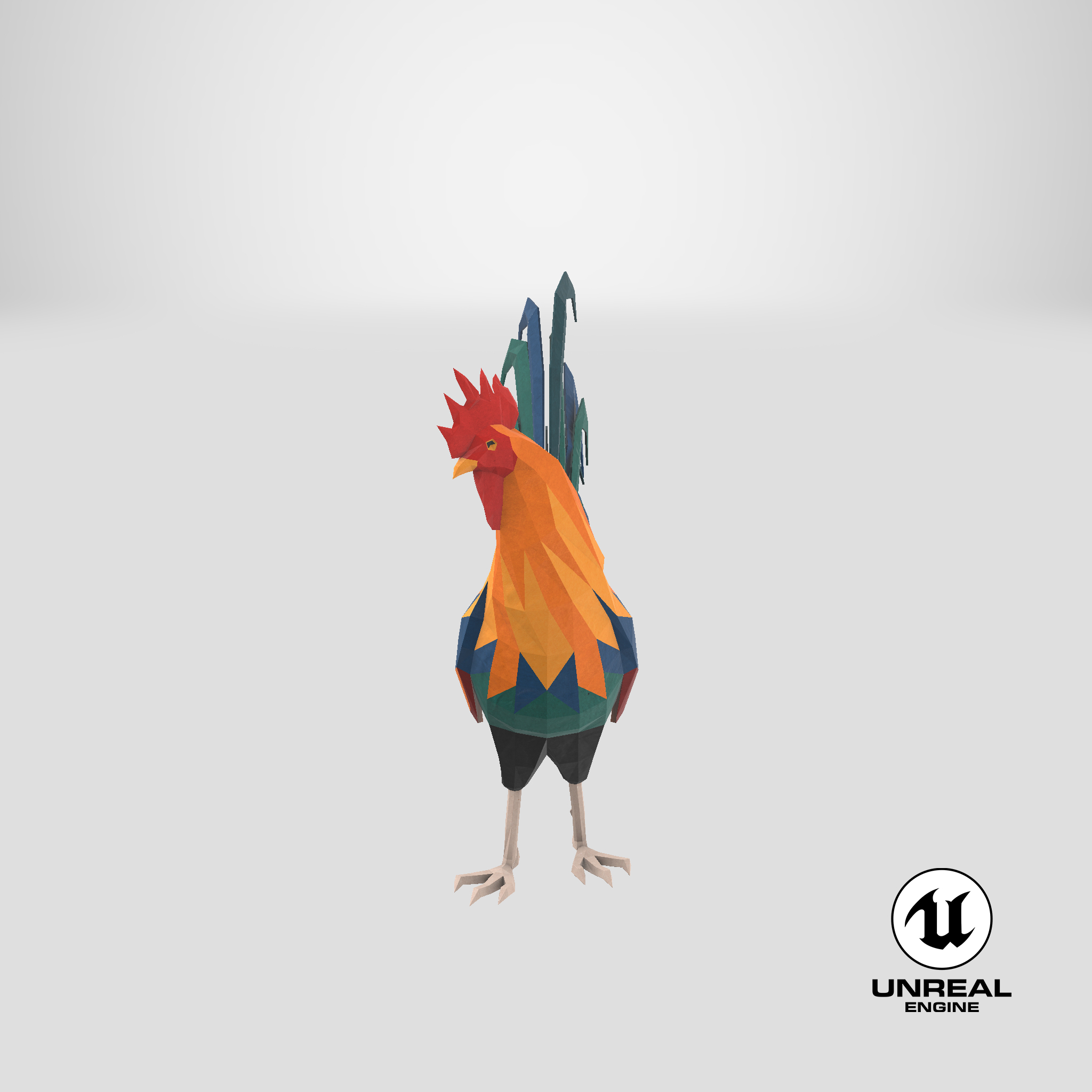 3D model rooster---standing - TurboSquid 1223949
