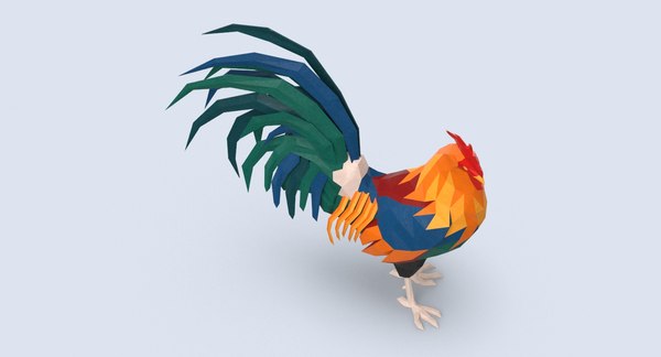 3D model rooster---standing - TurboSquid 1223949