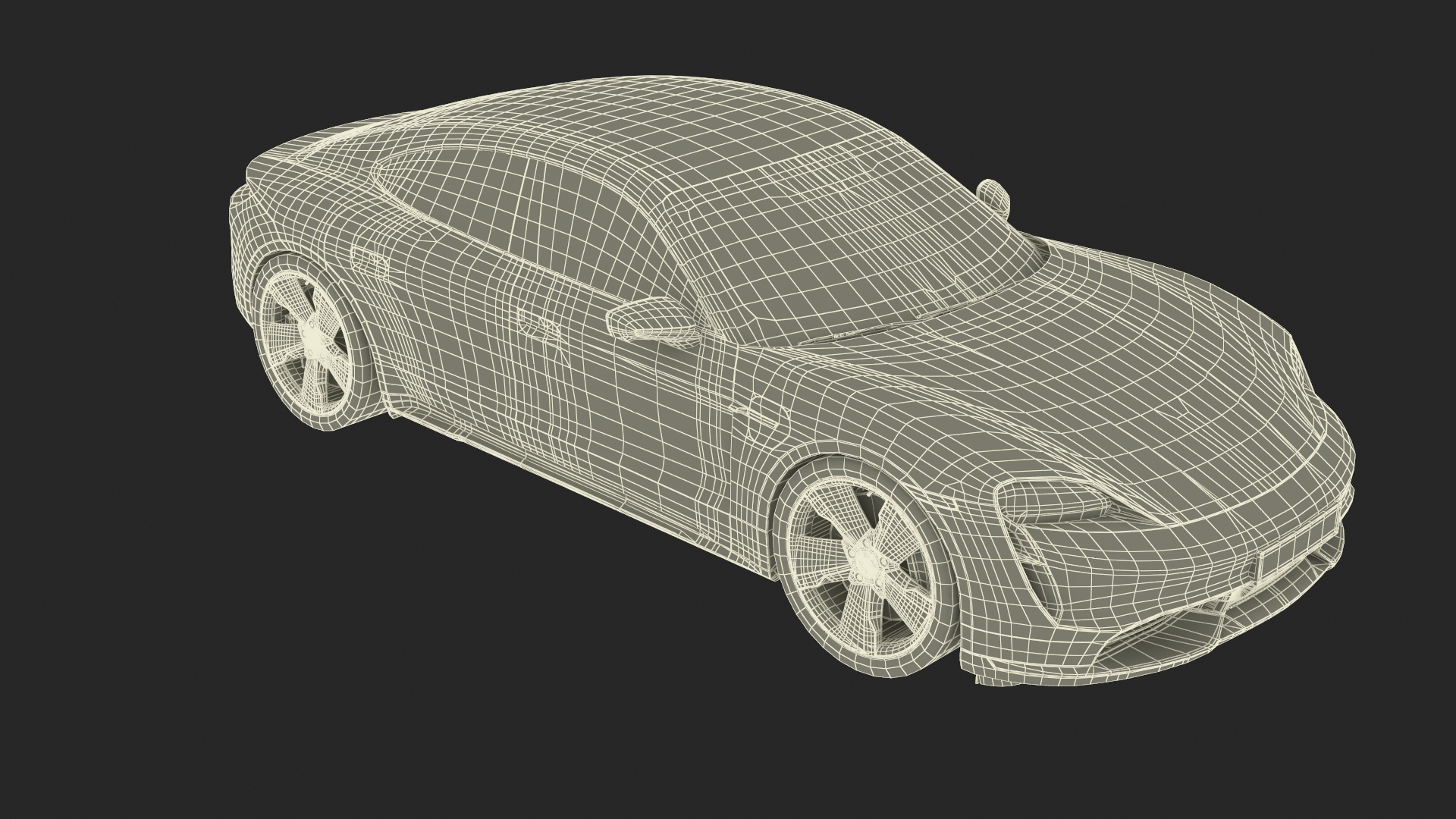 3D Model Electric Sports Car Sedan Mint - TurboSquid 2302366