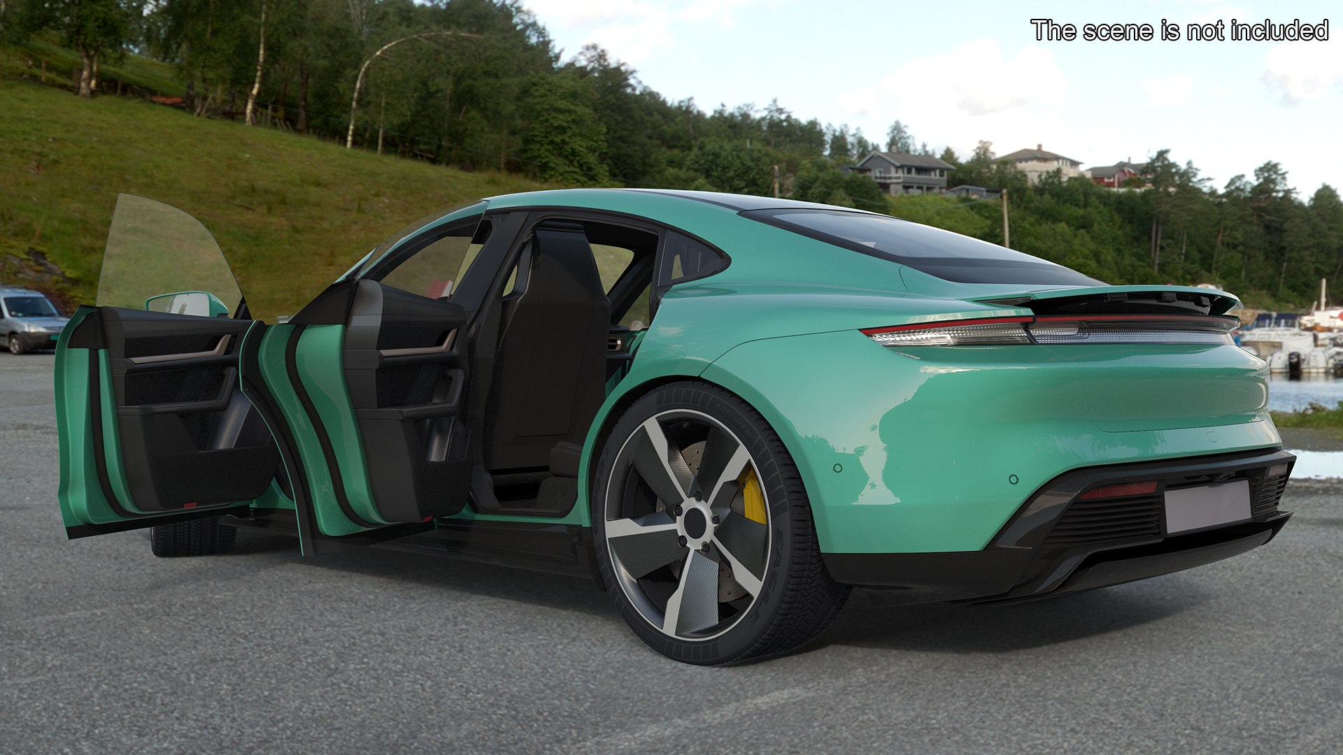 3D Model Electric Sports Car Sedan Mint - TurboSquid 2302366