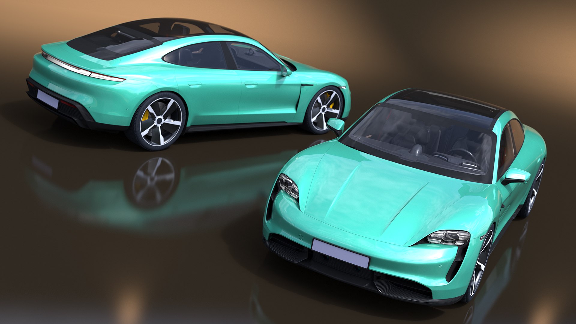 3D Model Electric Sports Car Sedan Mint - TurboSquid 2302366