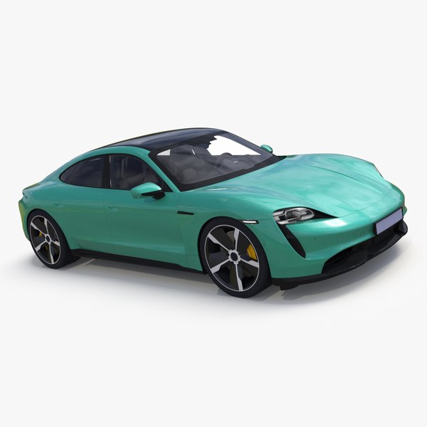modelo 3d Sedán deportivo eléctrico color menta - TurboSquid 2302366