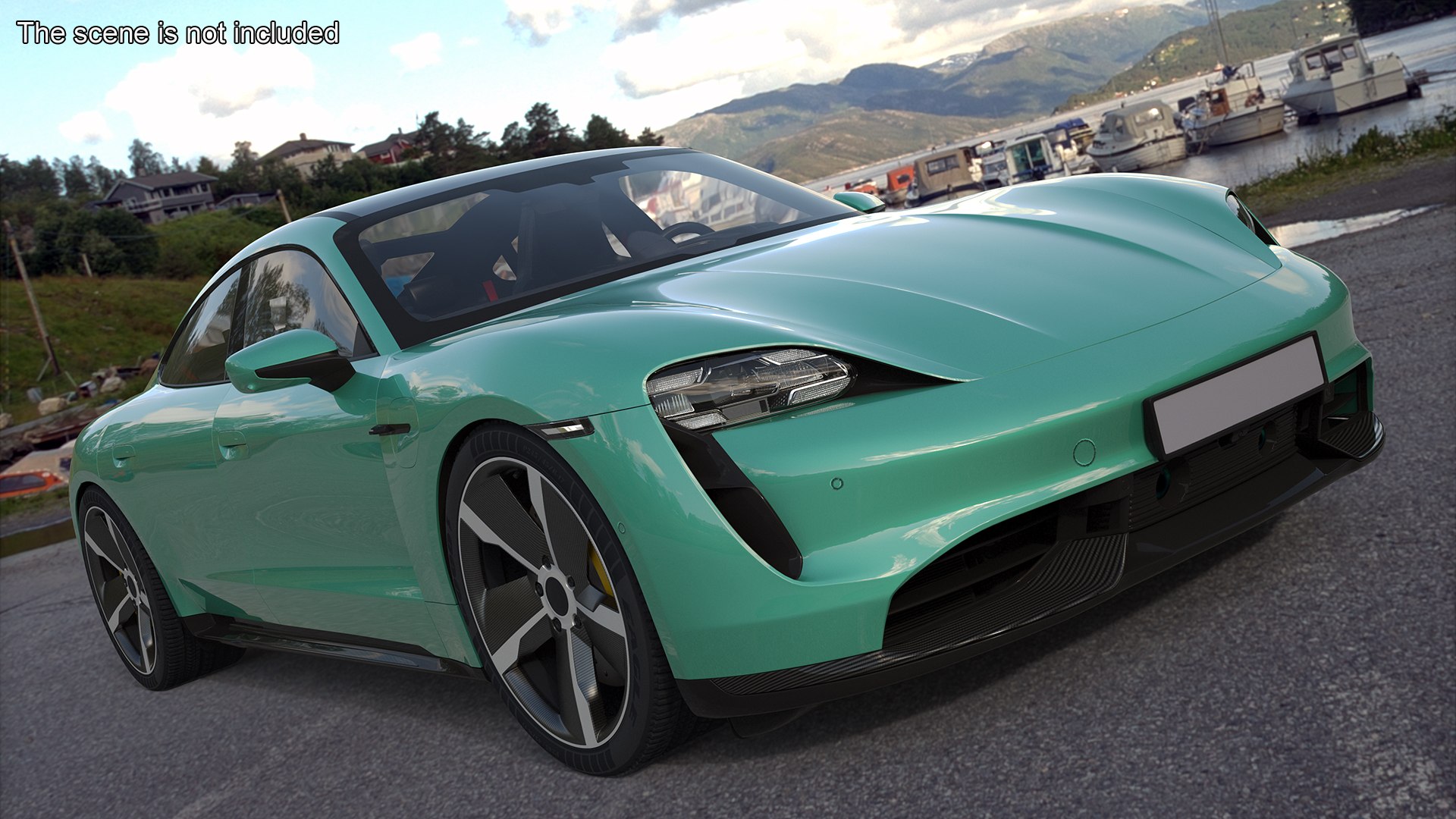 3D Model Electric Sports Car Sedan Mint - TurboSquid 2302366