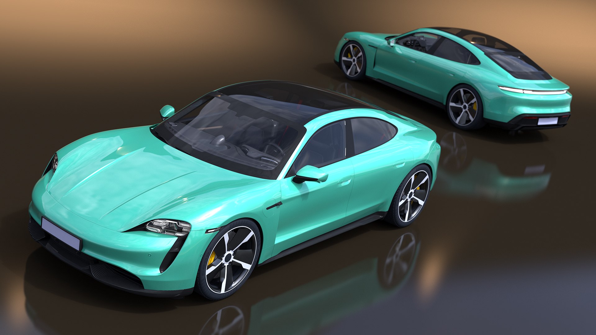 3D Model Electric Sports Car Sedan Mint - TurboSquid 2302366
