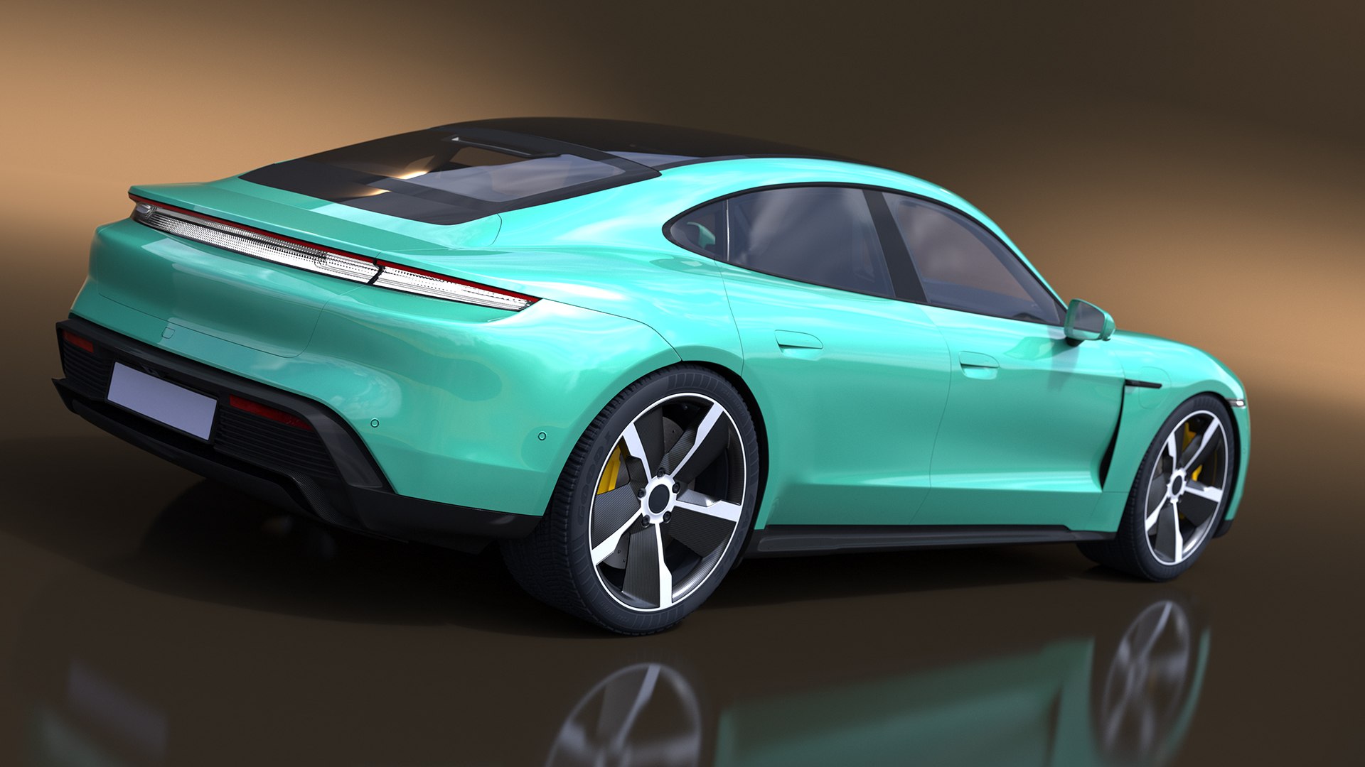 3D Model Electric Sports Car Sedan Mint - TurboSquid 2302366