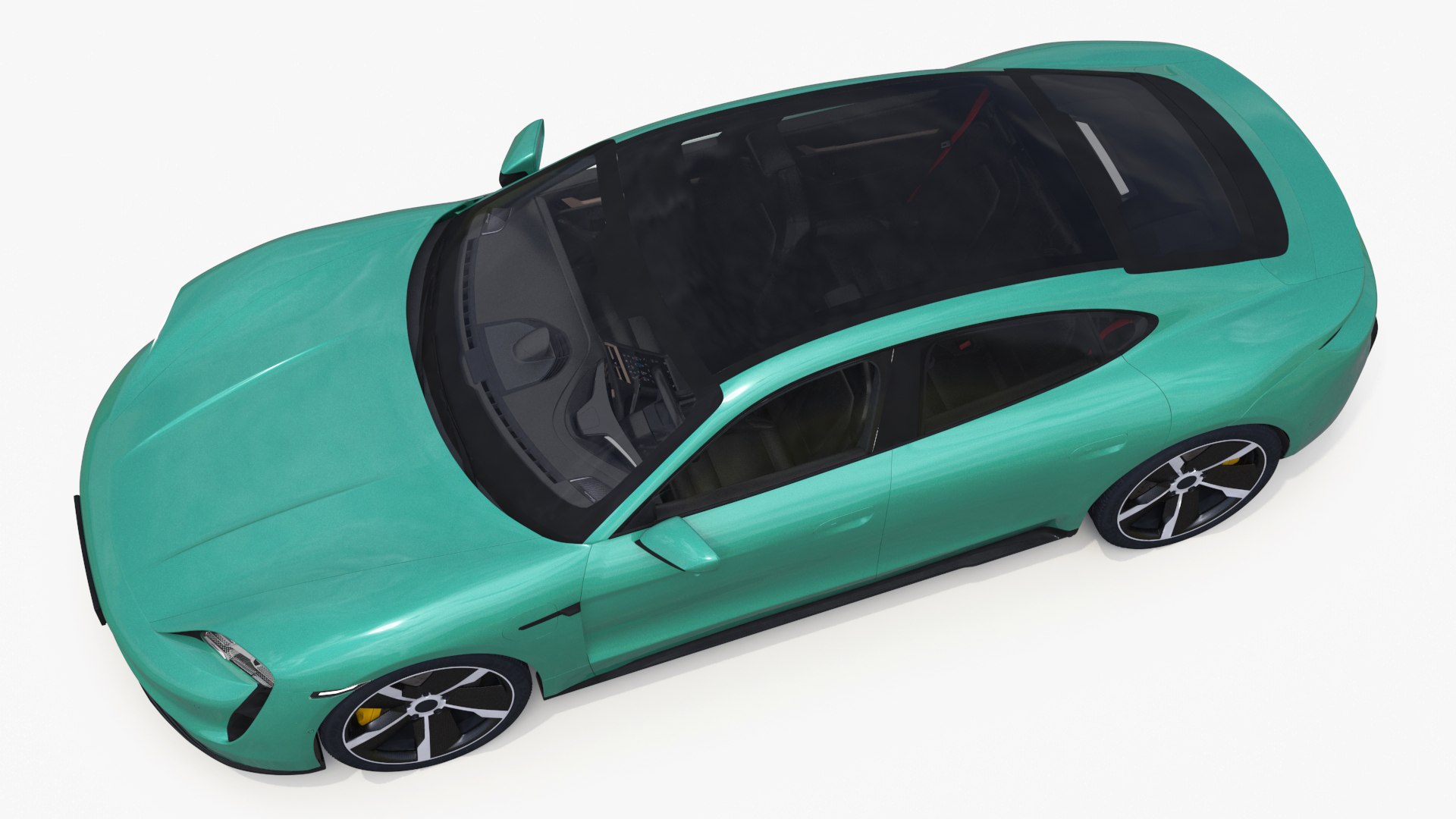 3D Model Electric Sports Car Sedan Mint - TurboSquid 2302366